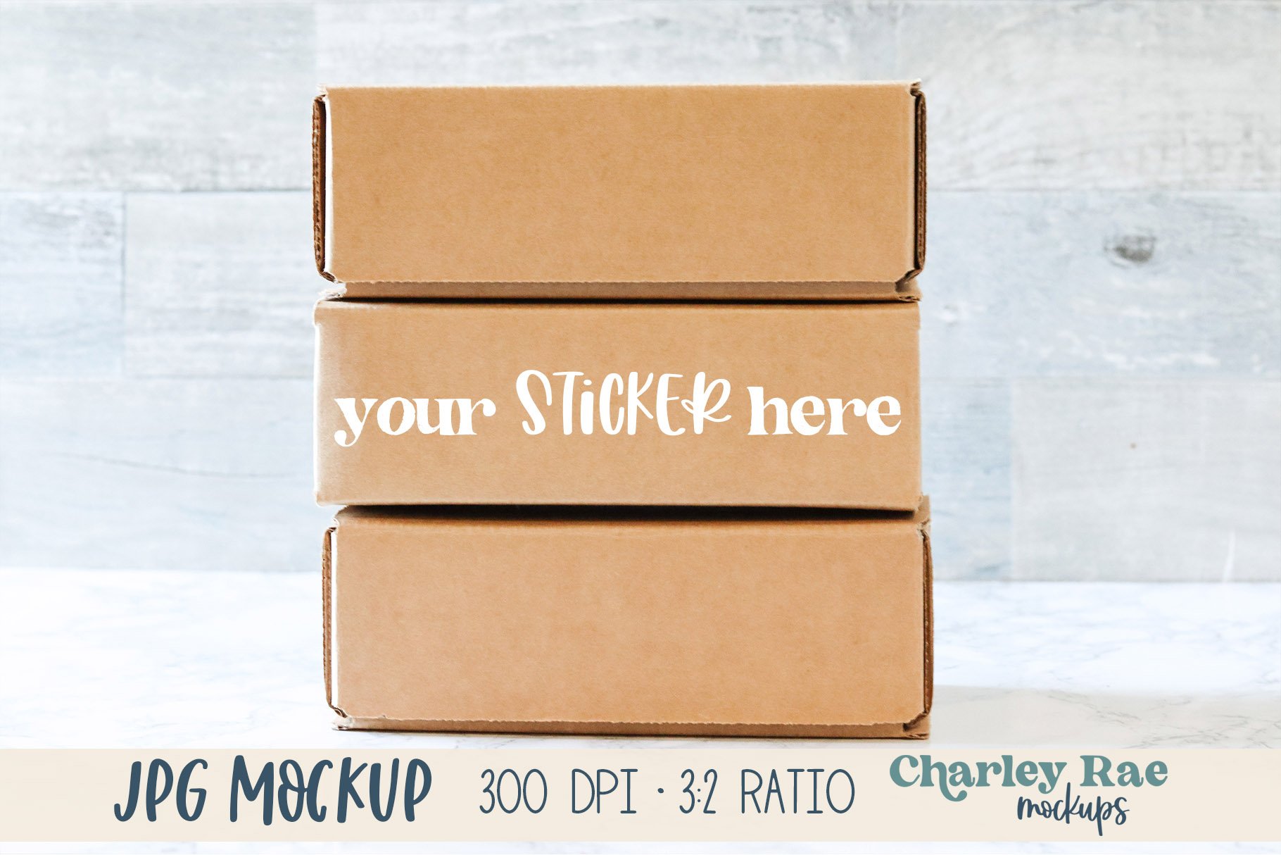 Sticker Mockup | Packaging Mockup | Kraft Shipping Boxes (1778641 ...