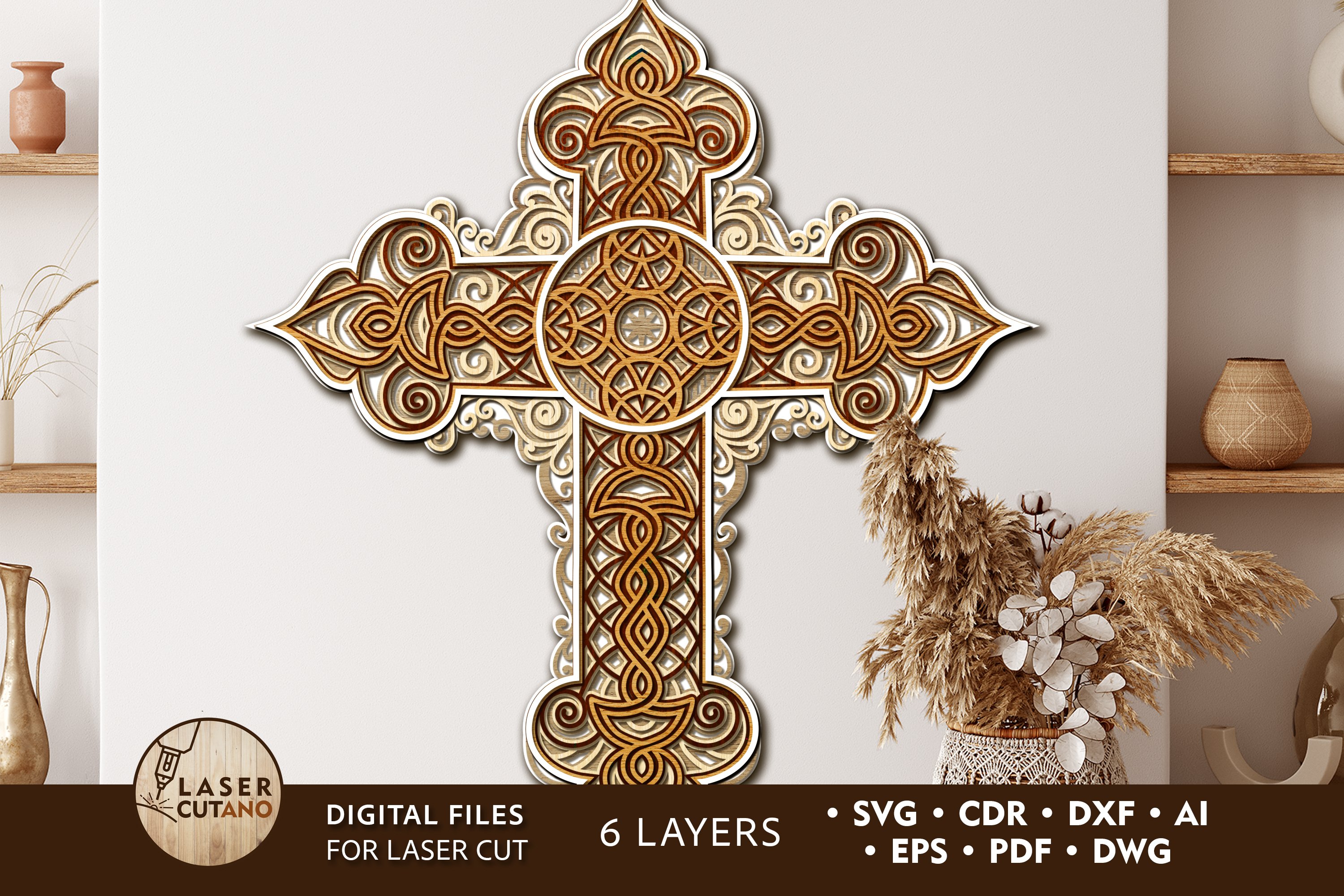 Christian Cross Template