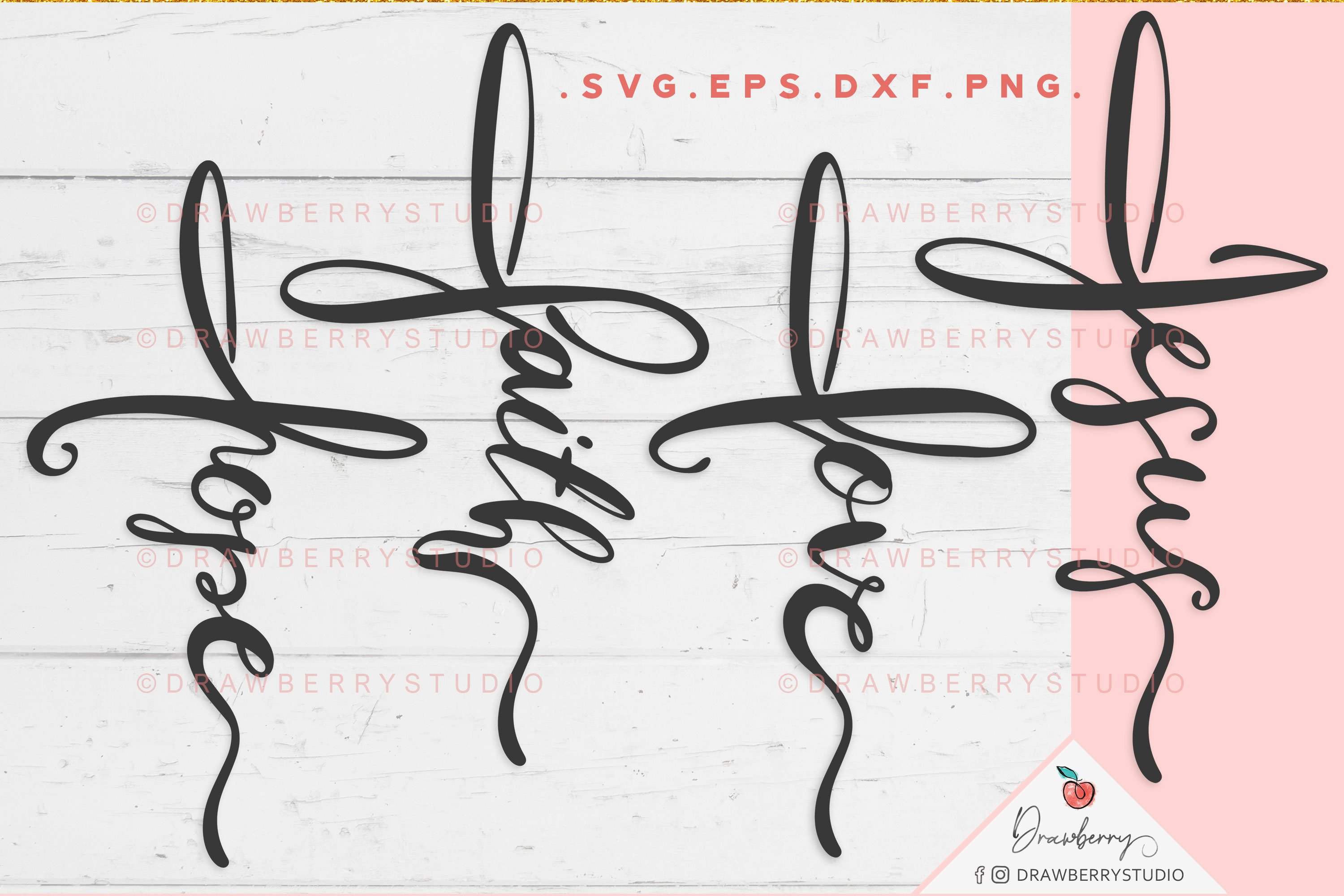 Faith In Cursive Drawings