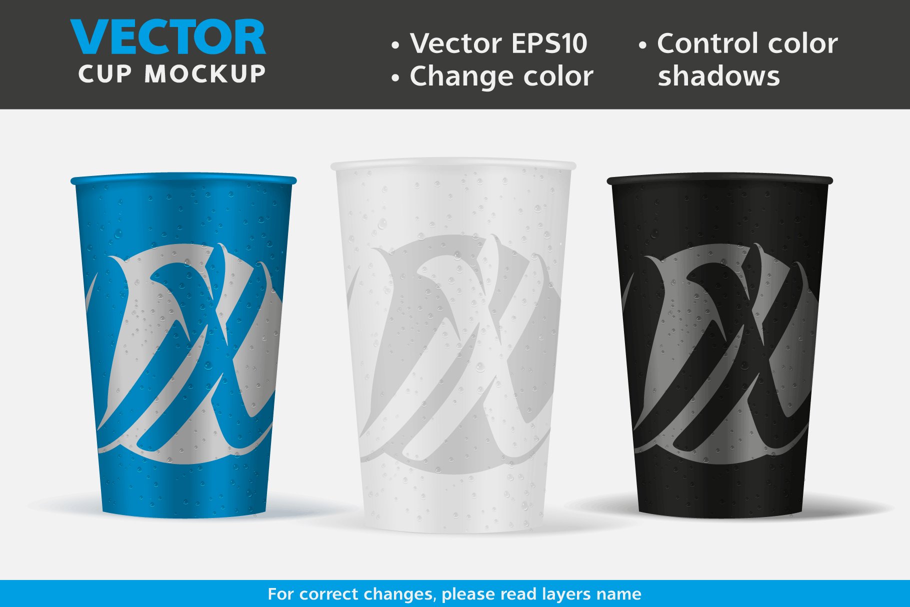 Cup Vector Mockup (1775289) | Vectors | Design Bundles
