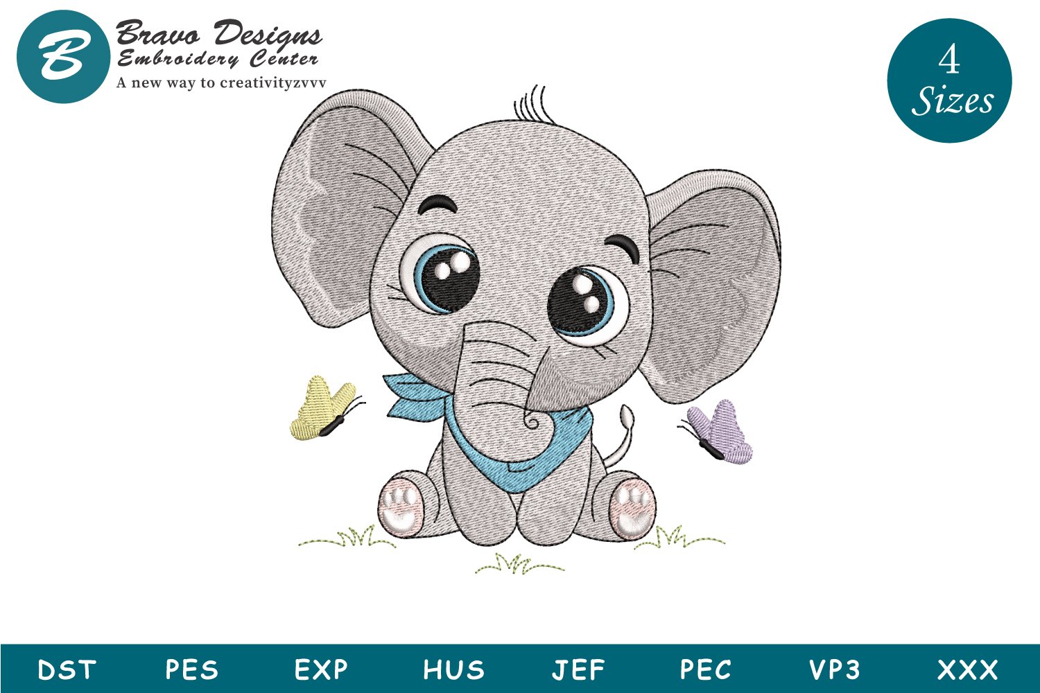 Cute Elephants With Patterns