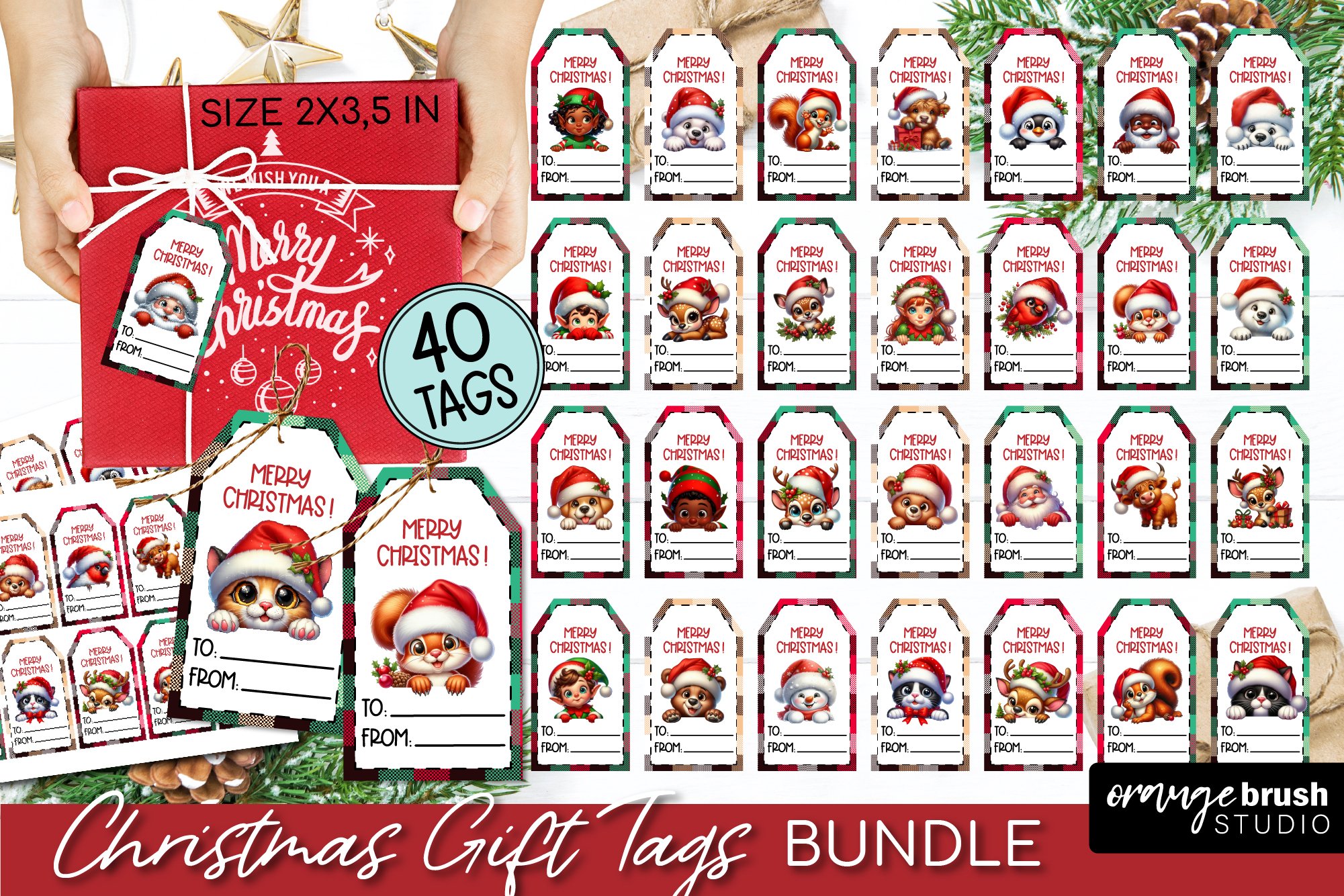 Cute Christmas Tags Printable