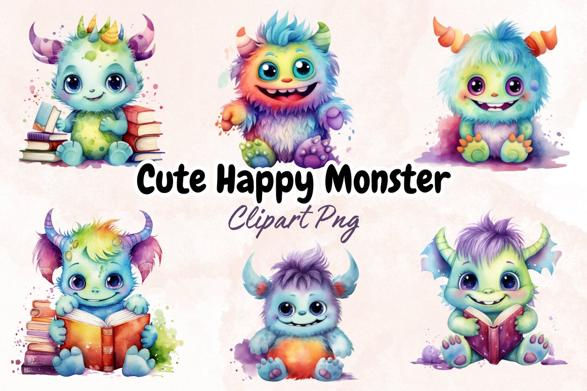 Happy Monster Clipart