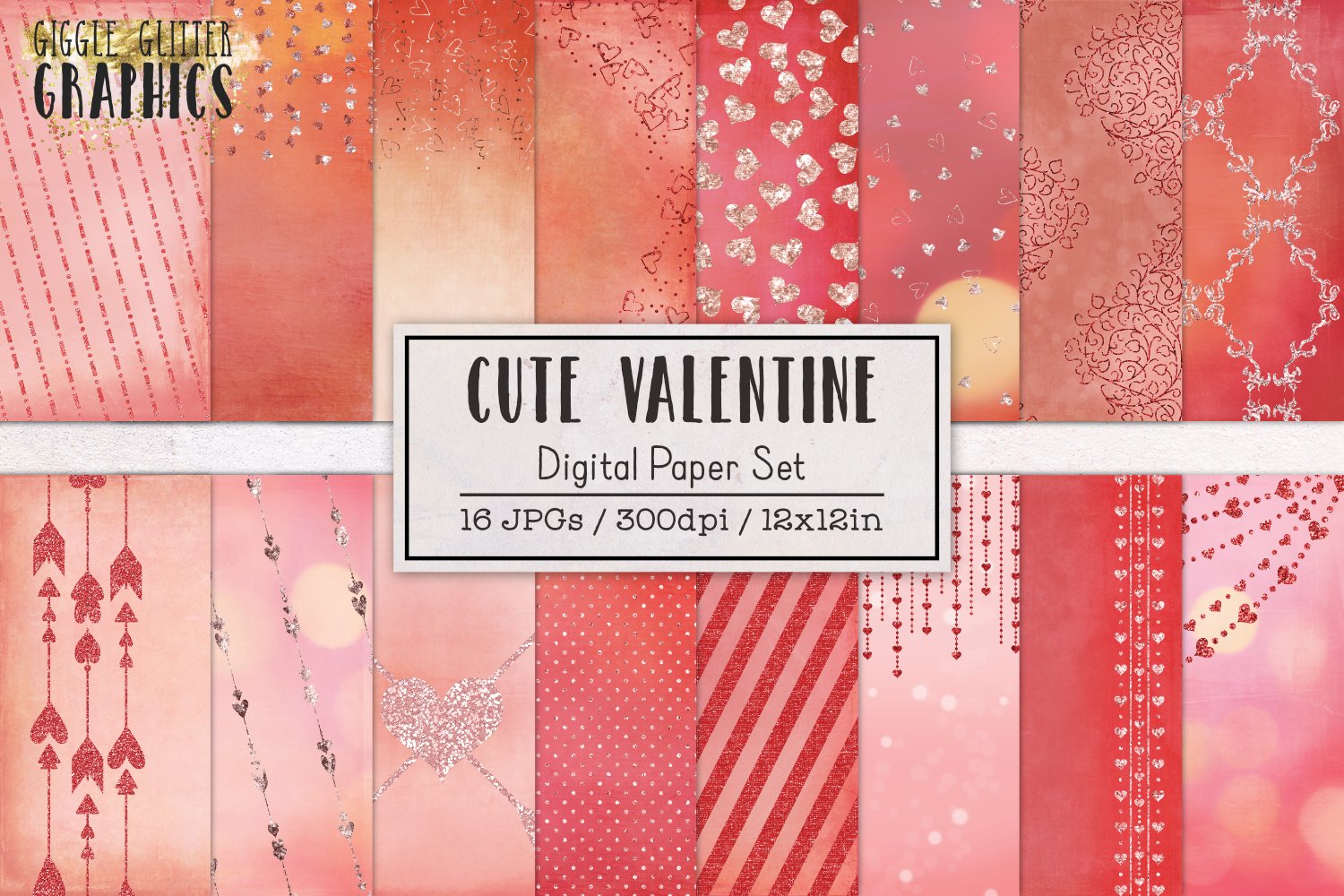 Cute Red Glitter Backgrounds