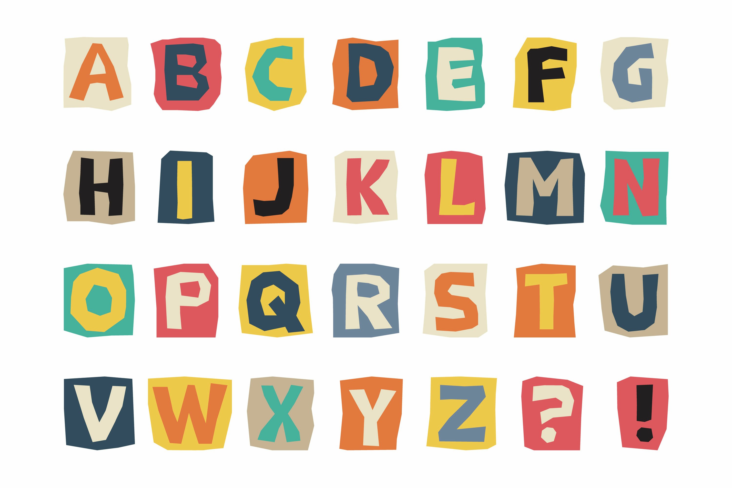 Alphabet To Cut Out Letters Digital Magazine Cutout Alphabet Ransom