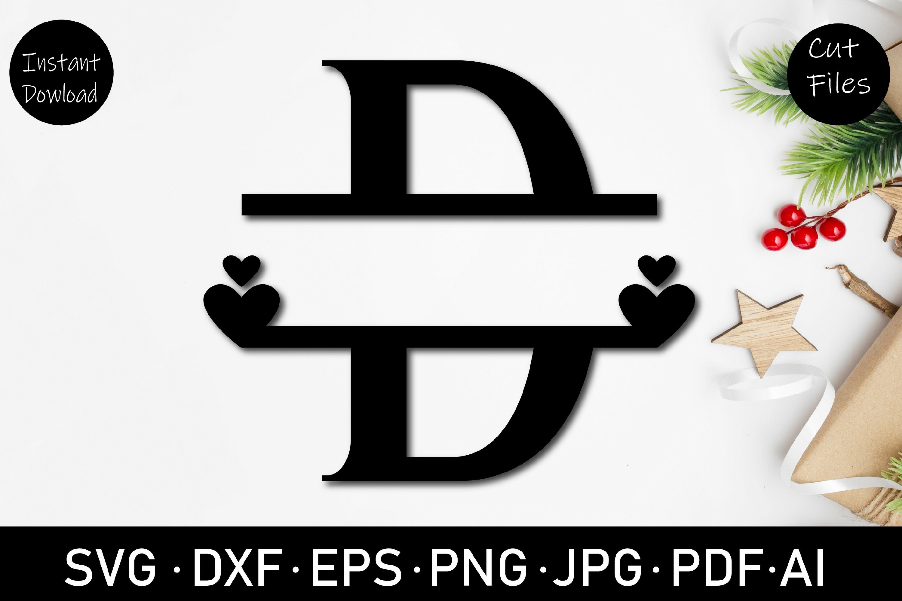 Flower Monogram Frames svg