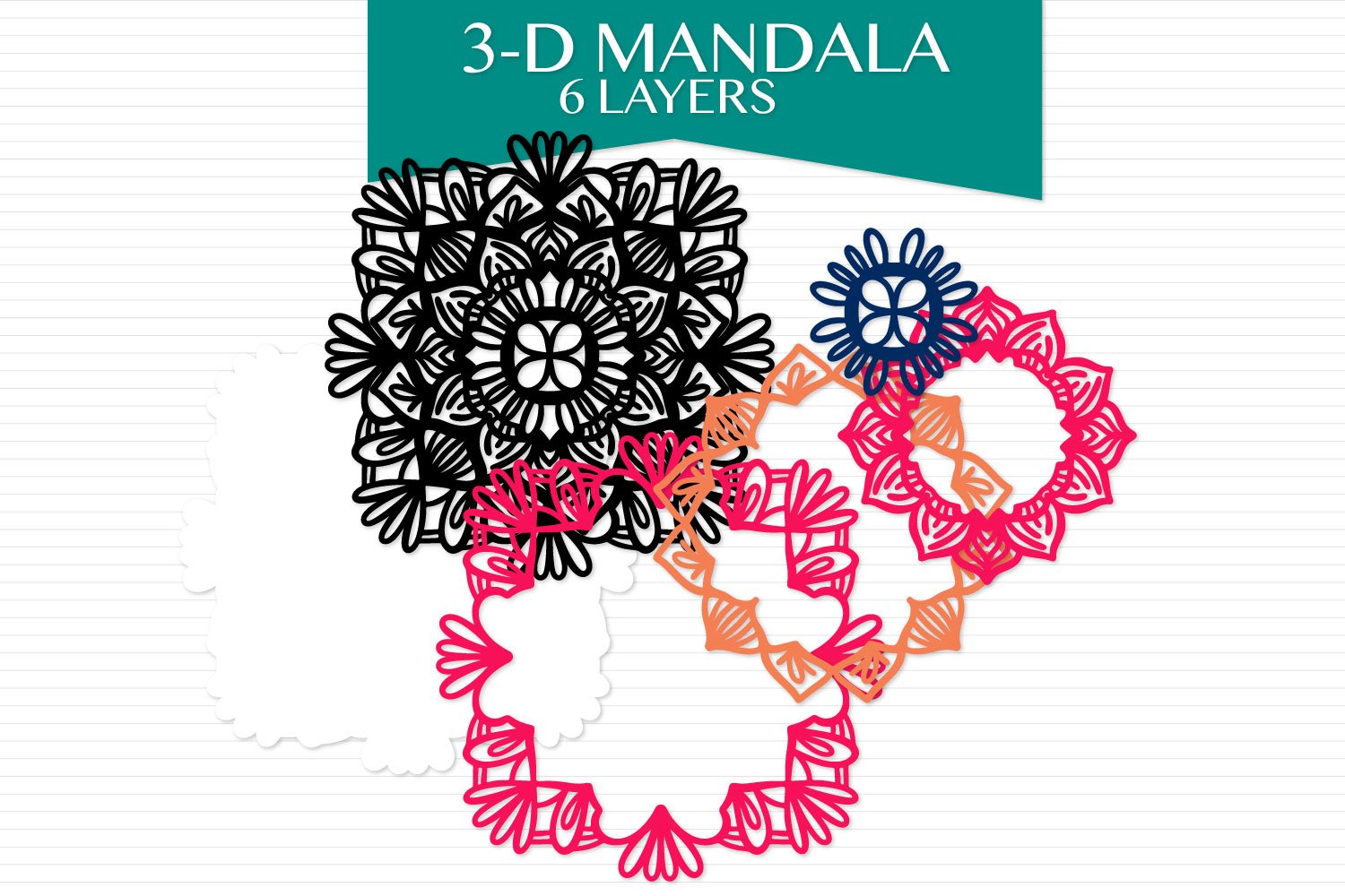 3D Mandala - 6 Layers for Paper Cutting! (572254) | Paper Cutting ...
