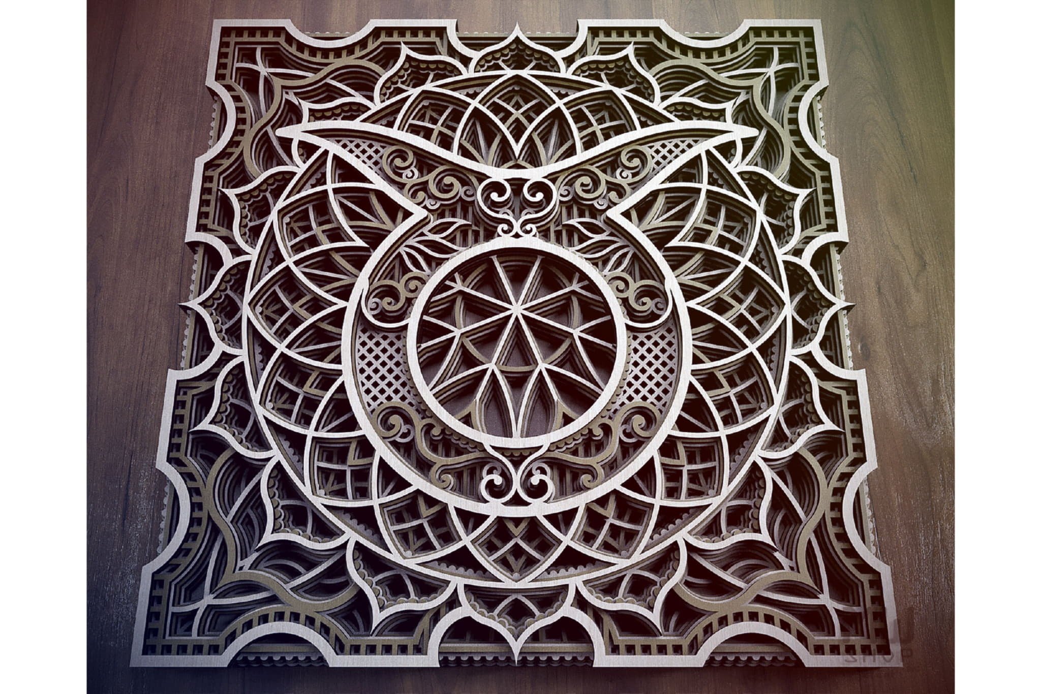 Taurus Zodiac Sign, Multilayer Taurus Mandala pattern (579790) | Laser ...