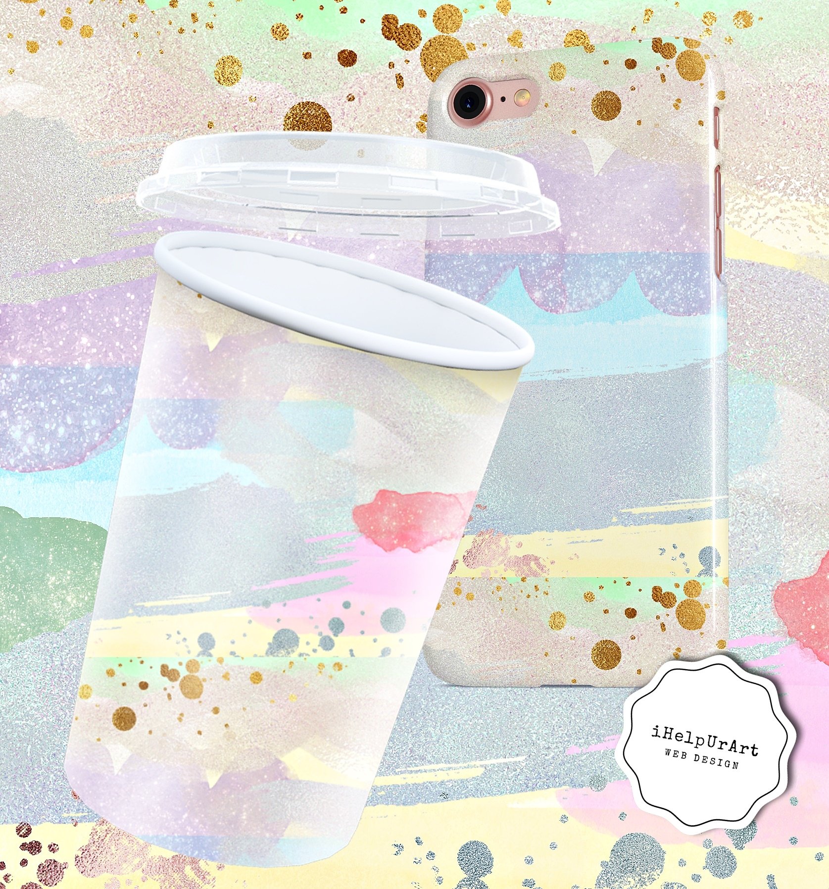 Unicorn Clipart - Watercolor Brush Strokes (182698) | Decorations ...