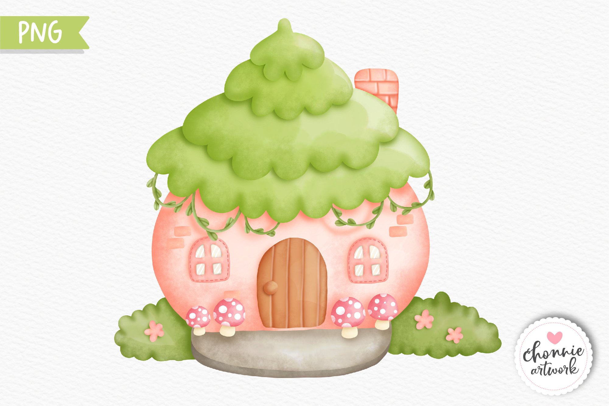 Gnome House Clipart Scrapbook