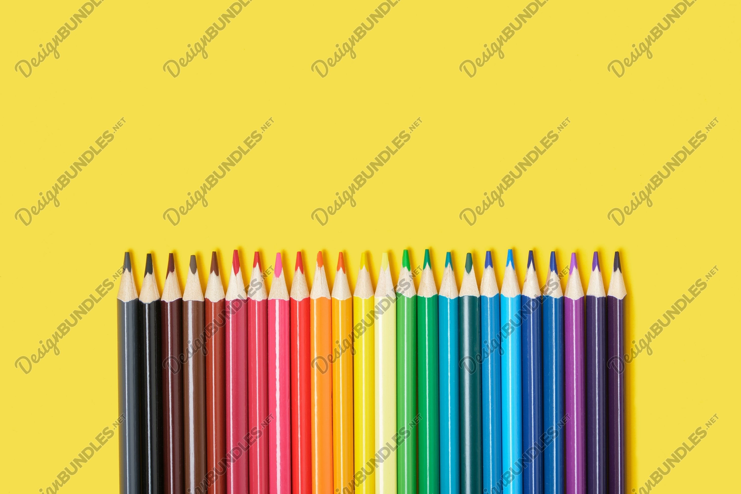 pencils mock up (1182101) | Arts and Entertainment | Design Bundles