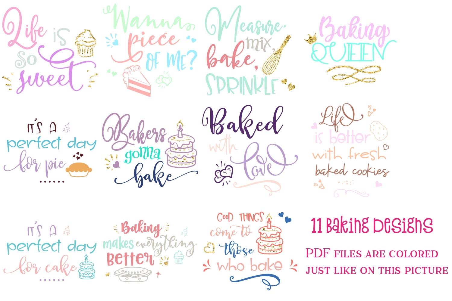 Baking BUNDLE - SVG Cut File (250531) | SVGs | Design Bundles