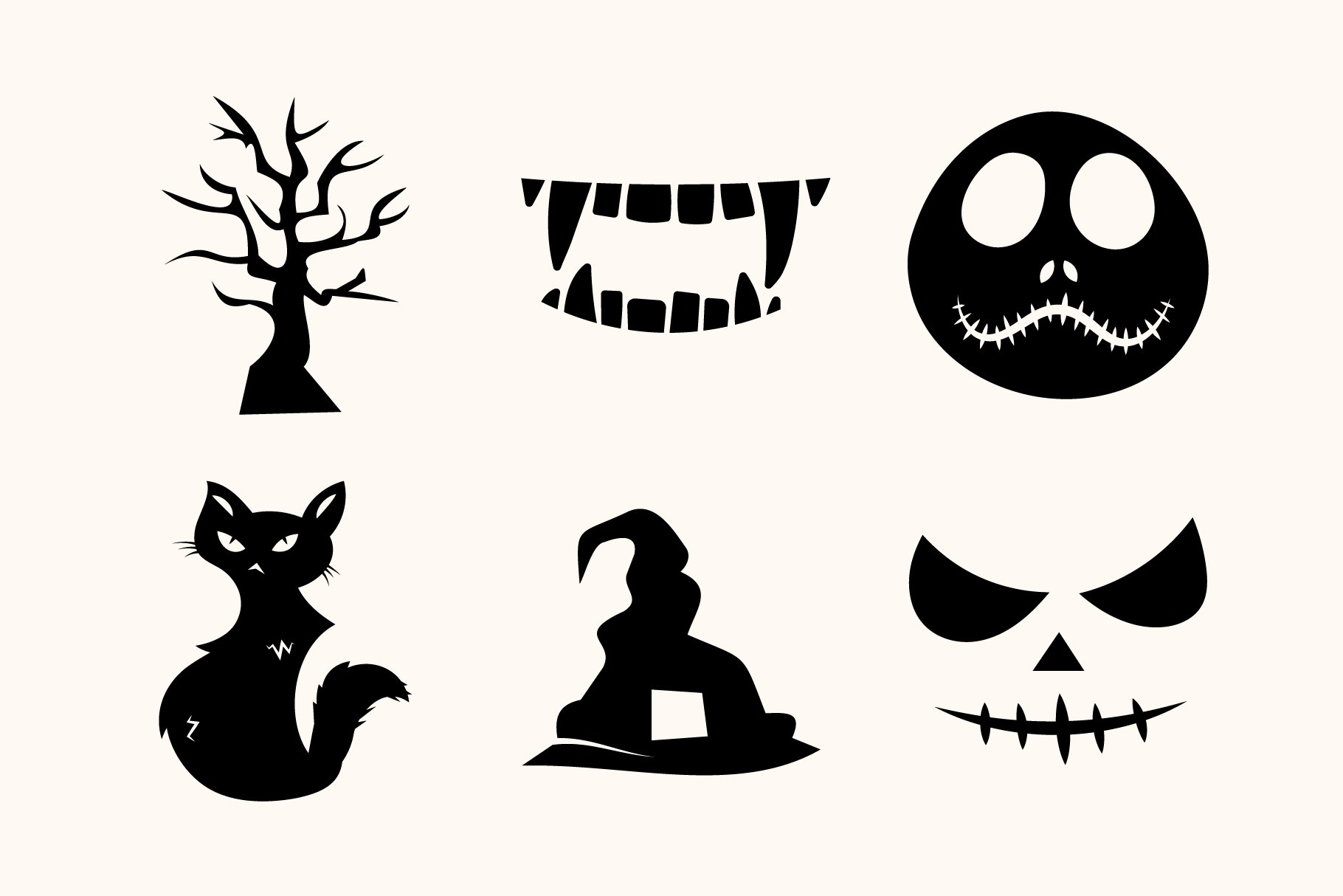 Halloween Scary & Cute Clipart Set (896718) | Objects | Design Bundles
