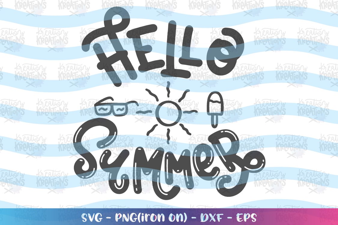 Summer svg Hello Summer (690589) | SVGs | Design Bundles