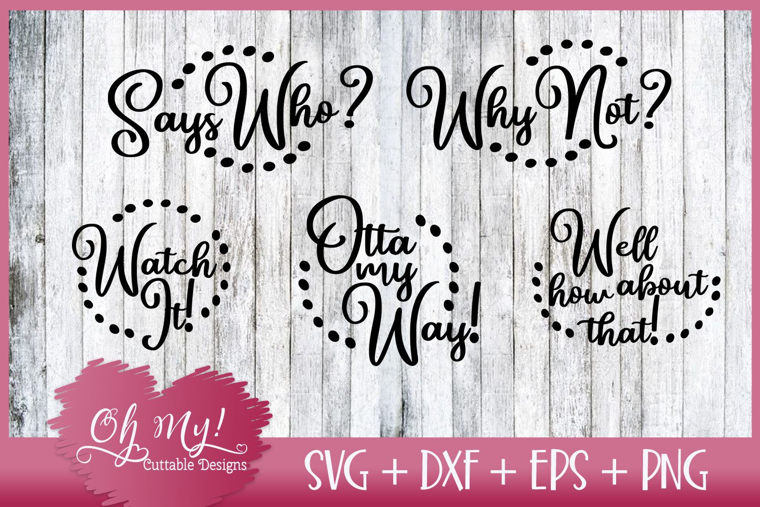 Quotes and Sayings - SVG DXF EPS PNG Cutting File (39308) | SVGs ...