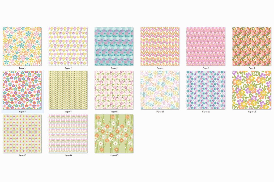 Penelope Papers Colection 5 (55264) | Backgrounds | Design Bundles