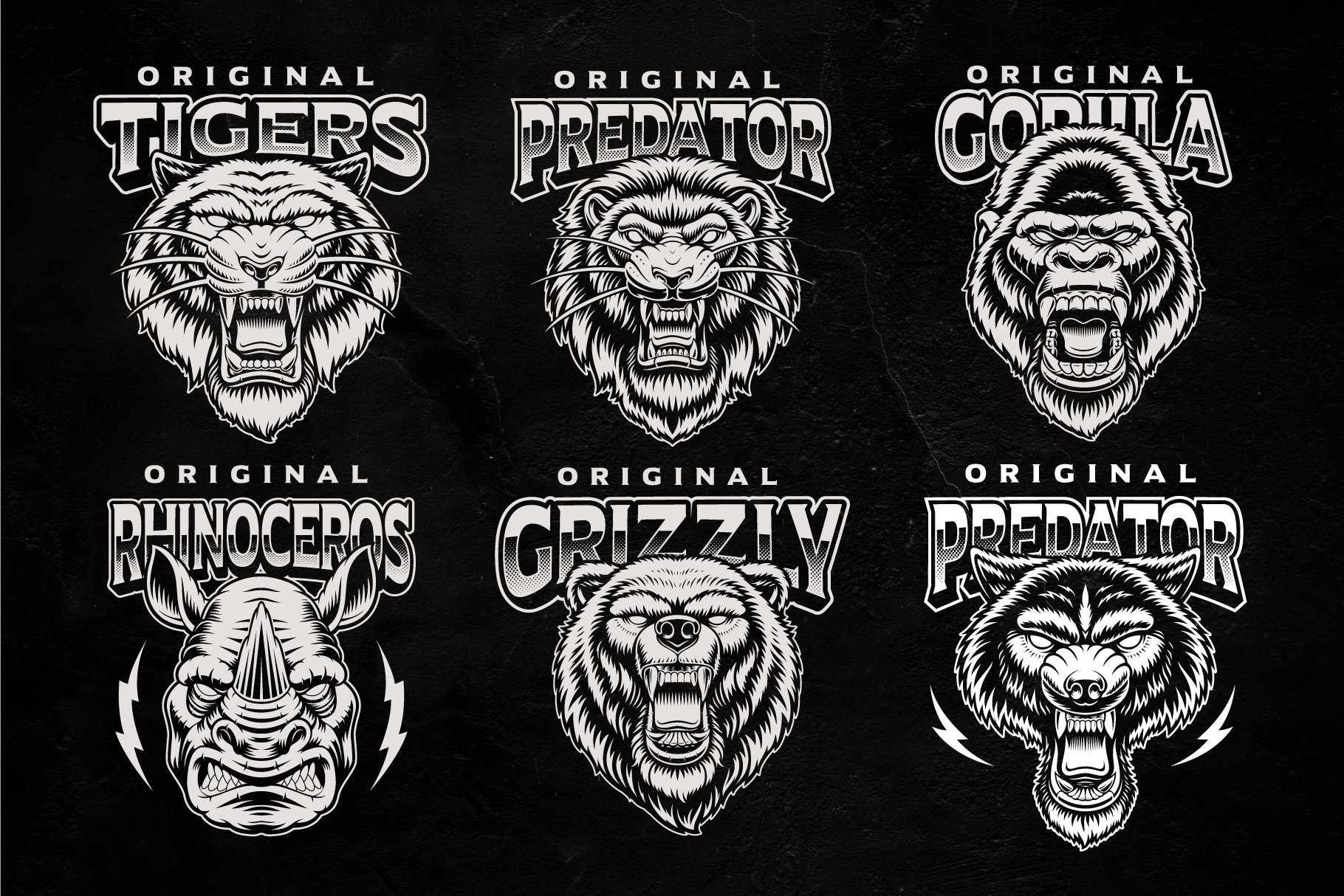 Animal Mascots Bundle (1097225) | Illustrations | Design Bundles