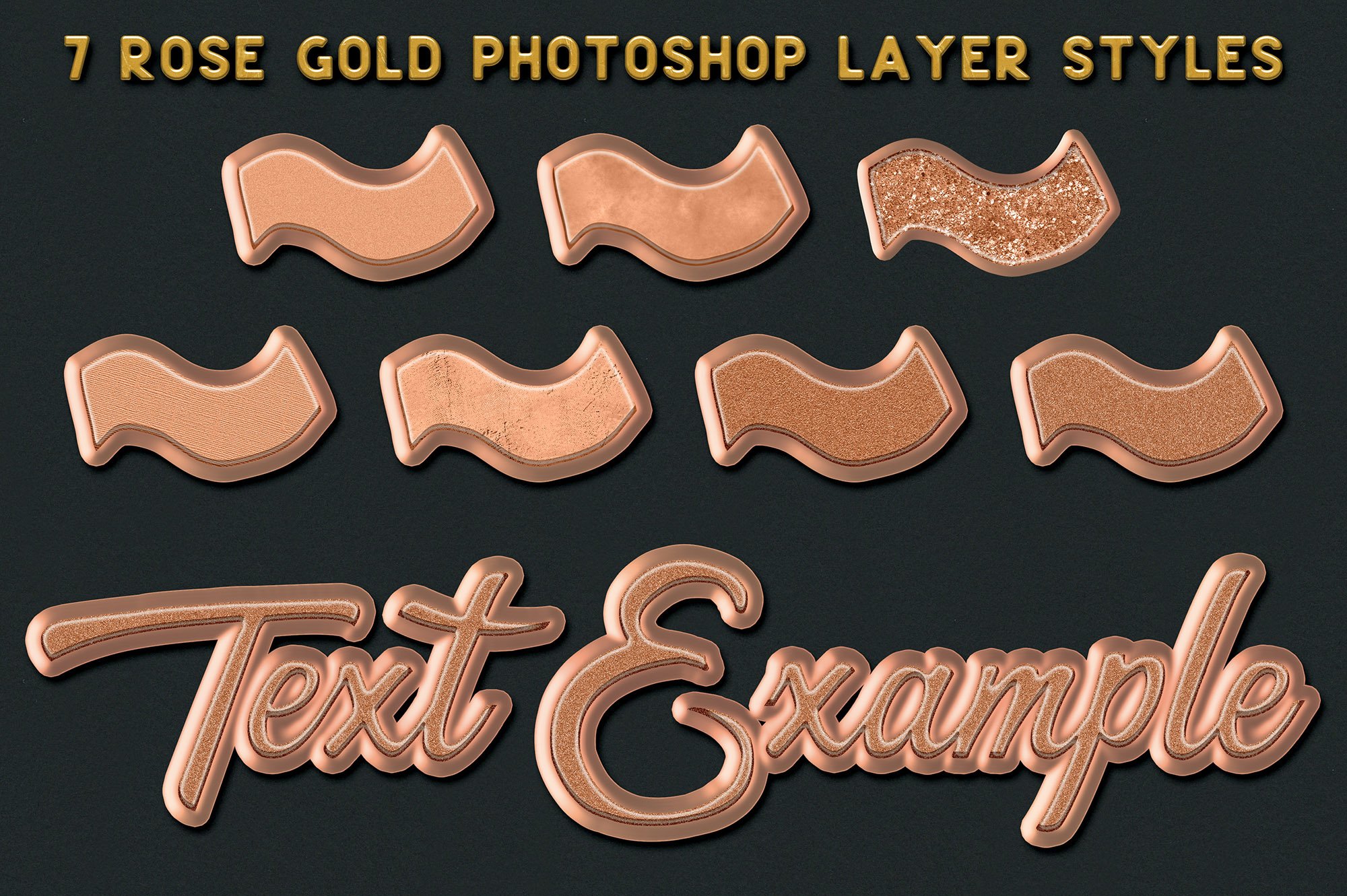 Gold Bling Photoshop Layer Styles (489659) | Add ons | Design Bundles