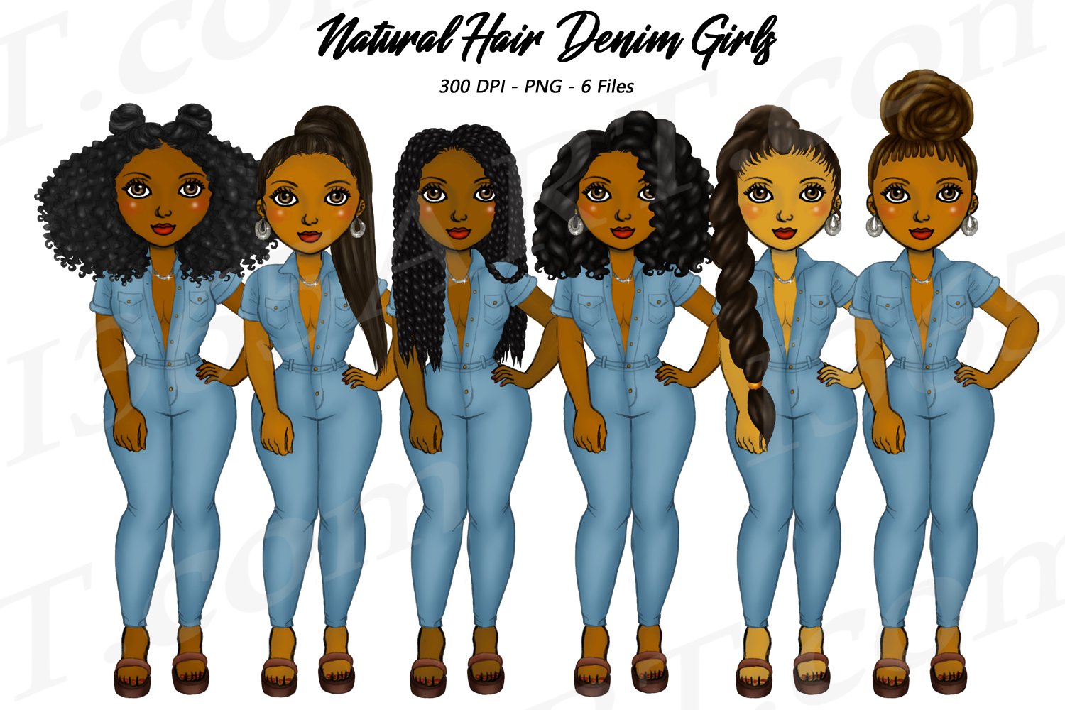 Black Girl Hair Clipart