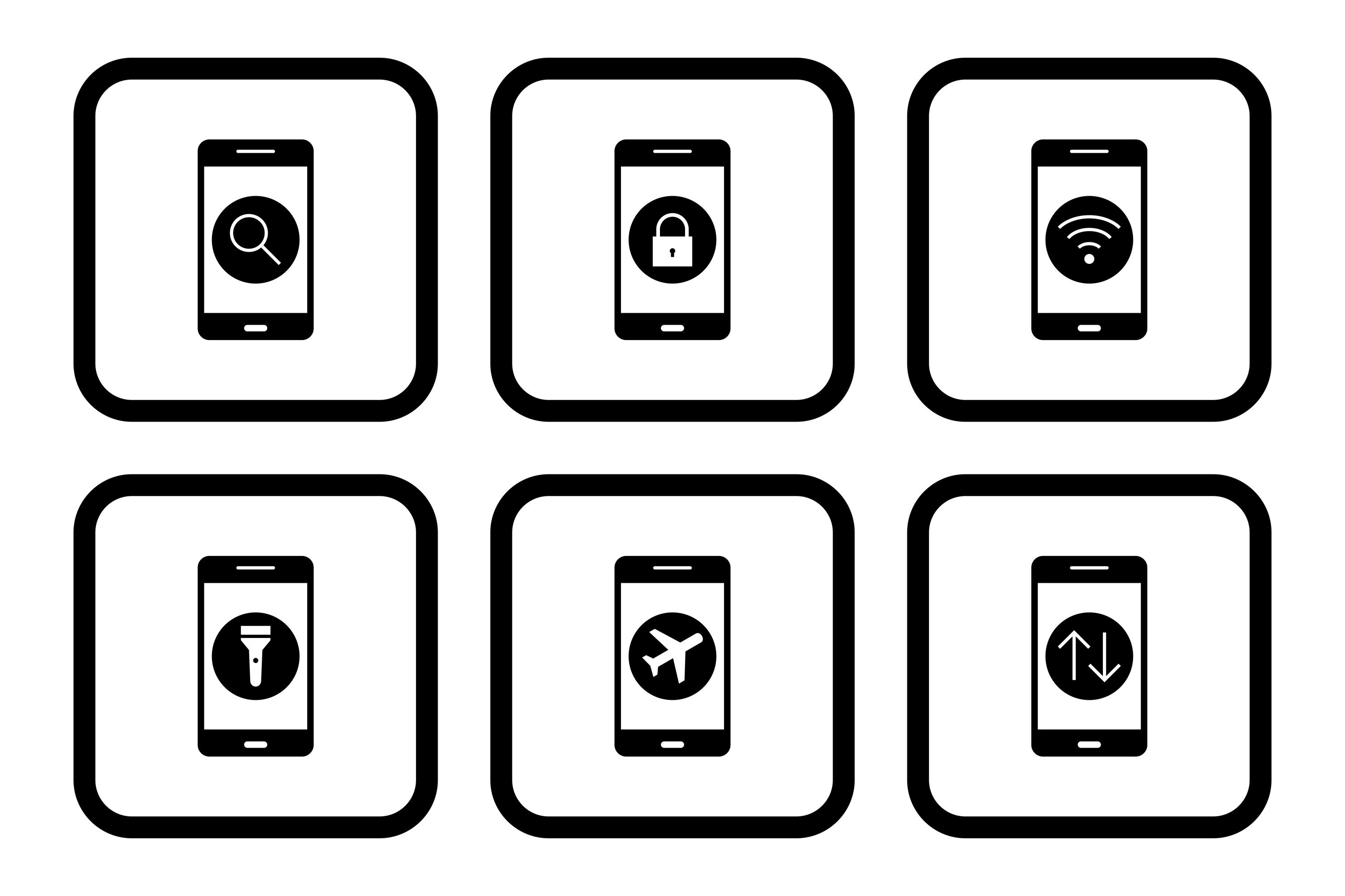 Set Of Mobile Apps Icons (469961) | Icons | Design Bundles