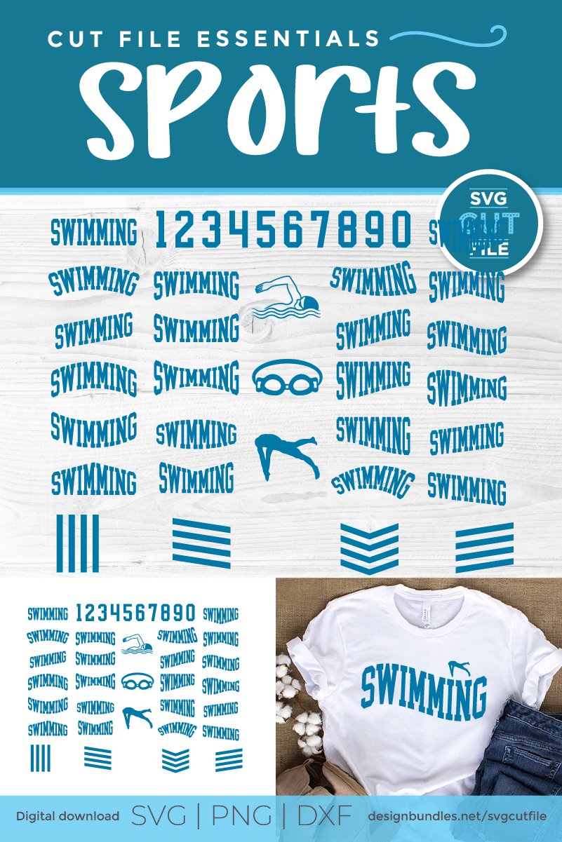 Swimming svg bundle - a swim svg file for your swim team (558071) | Cut ...