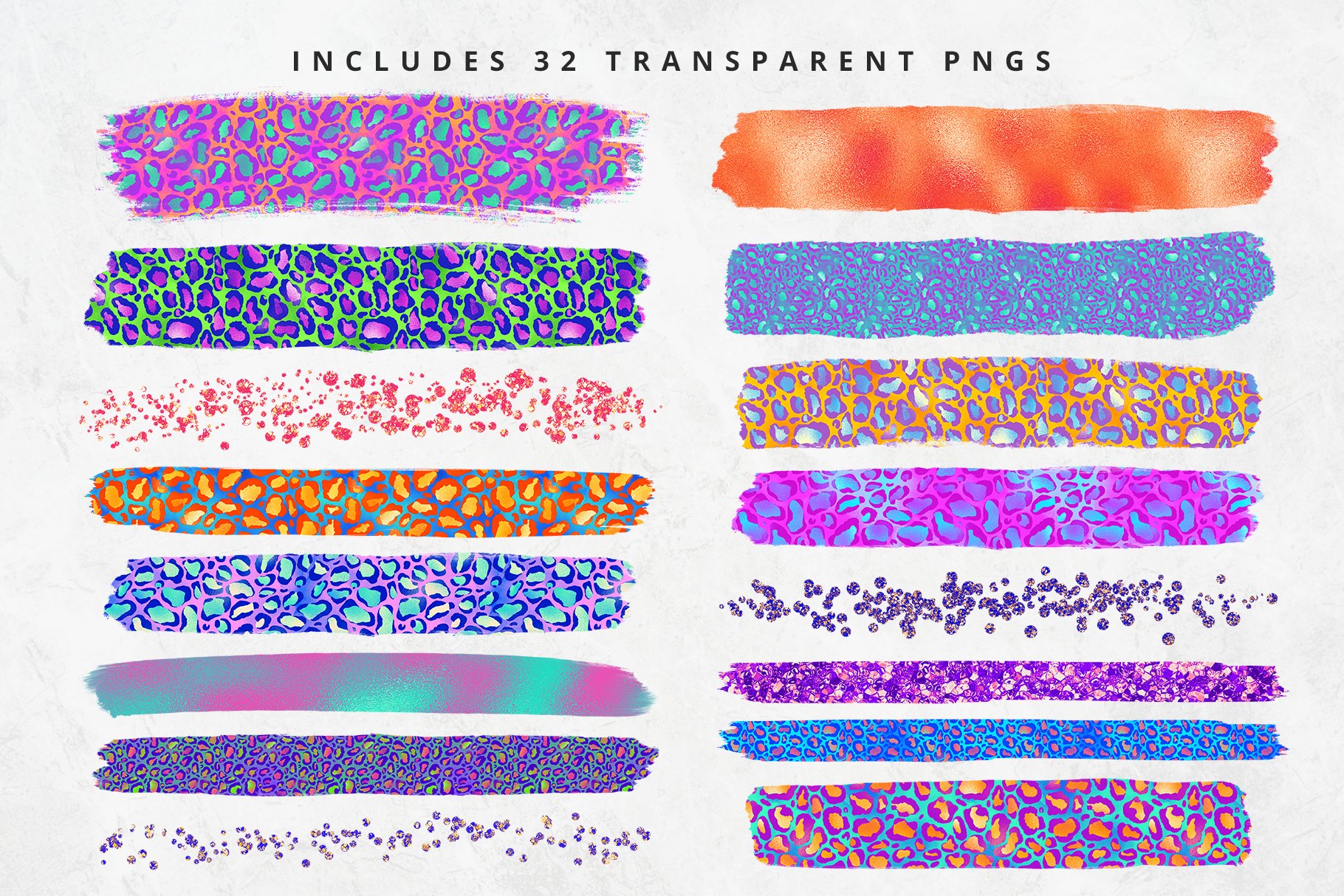 Leopard Vibes Brush Strokes