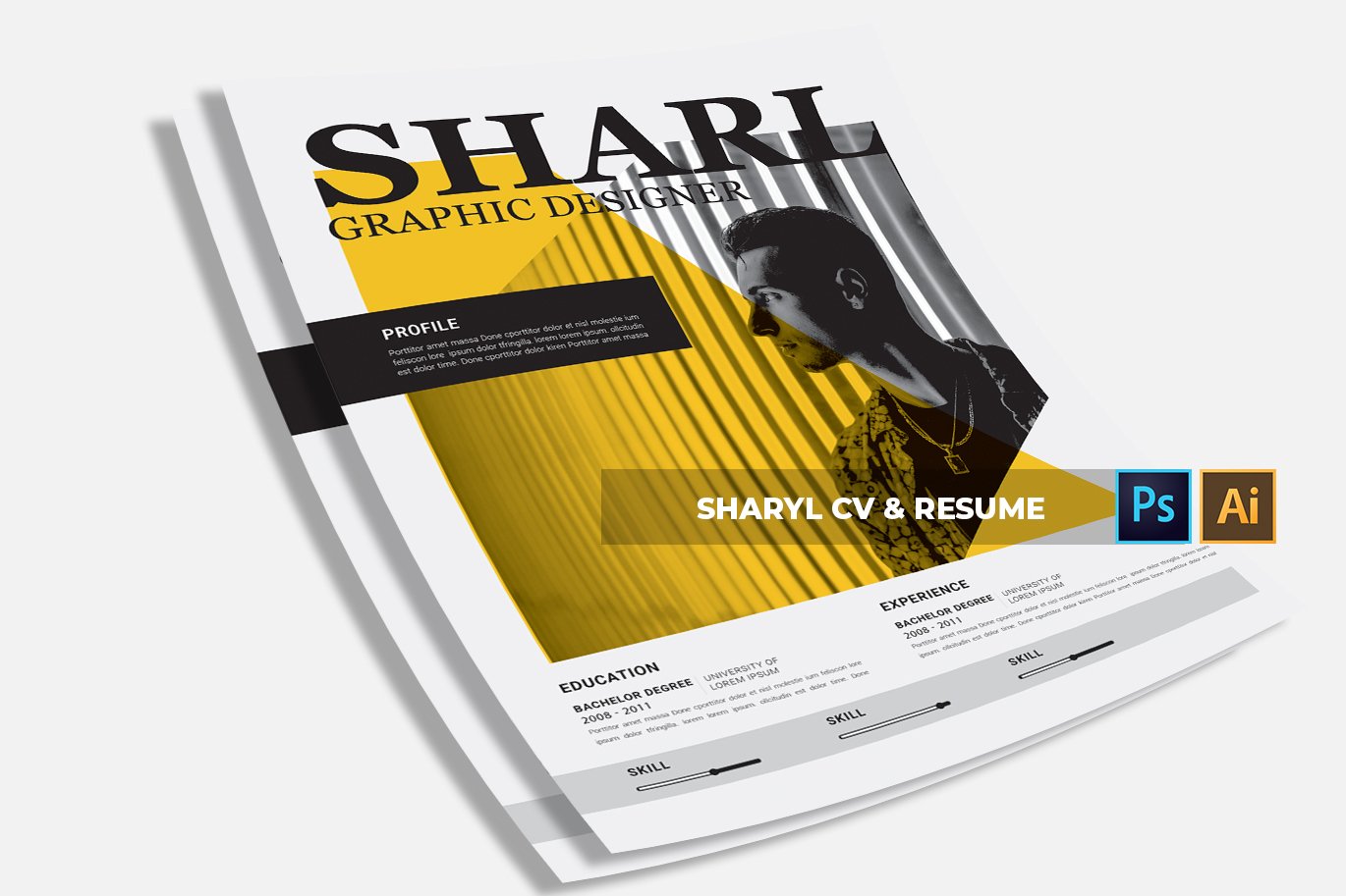 SHARYL | CV & Resume (776875) | Resume Templates | Design Bundles