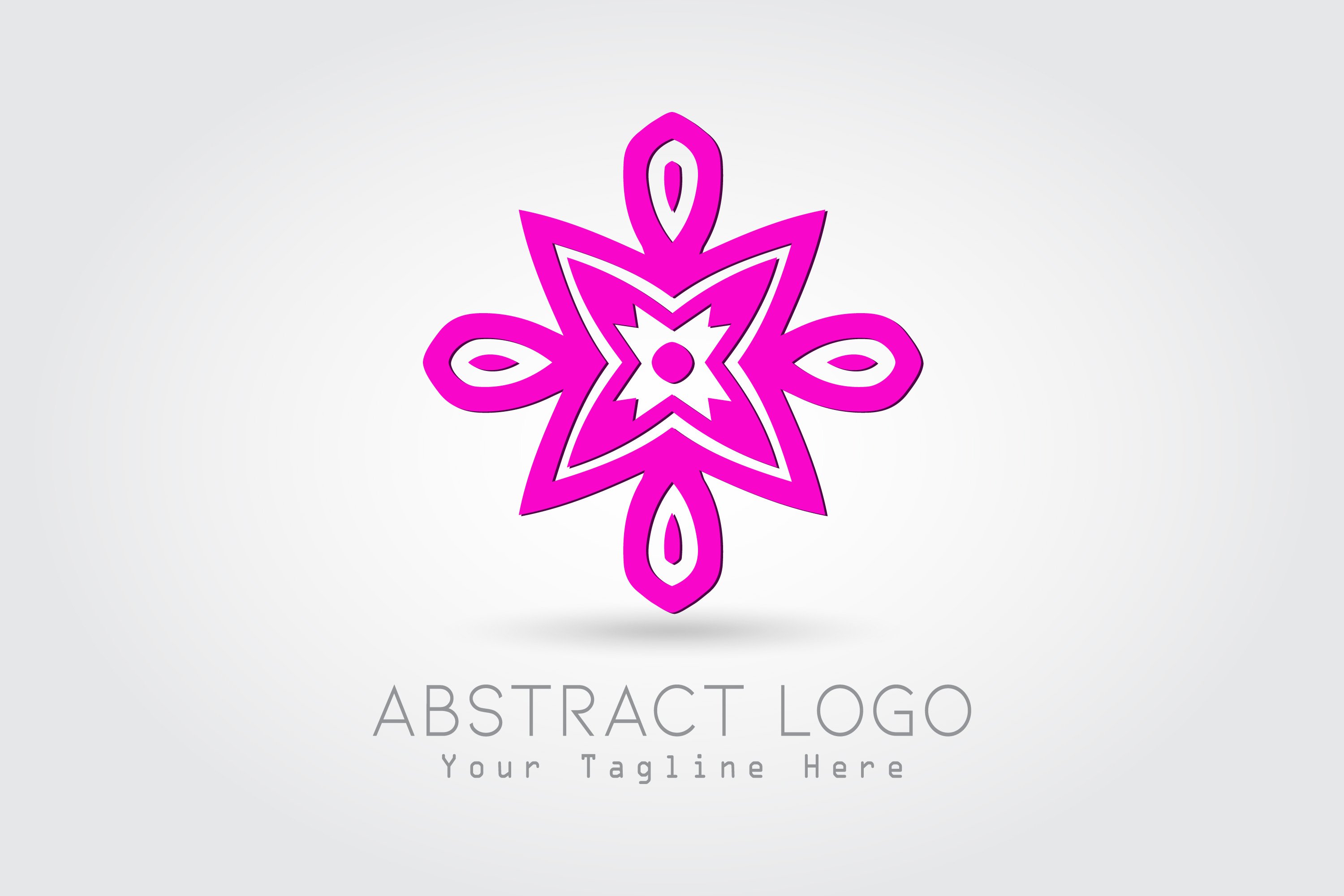Logo Abstract Pink Color Design (857474) | Logos | Design Bundles