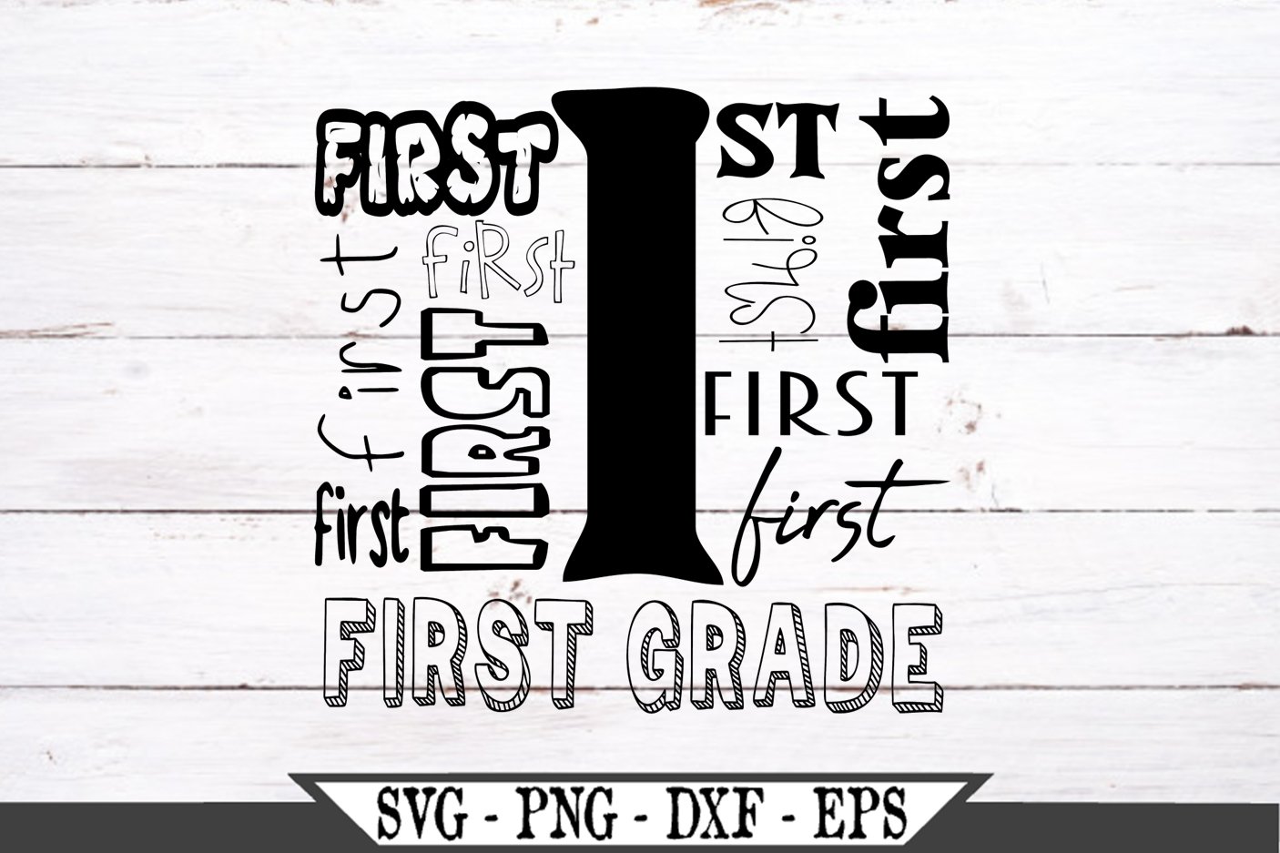 First Grade Typography SVG (880332) | SVGs | Design Bundles
