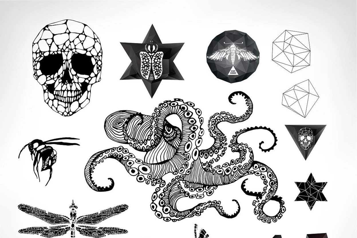 Gothic mystic elements (805792) | Elements | Design Bundles