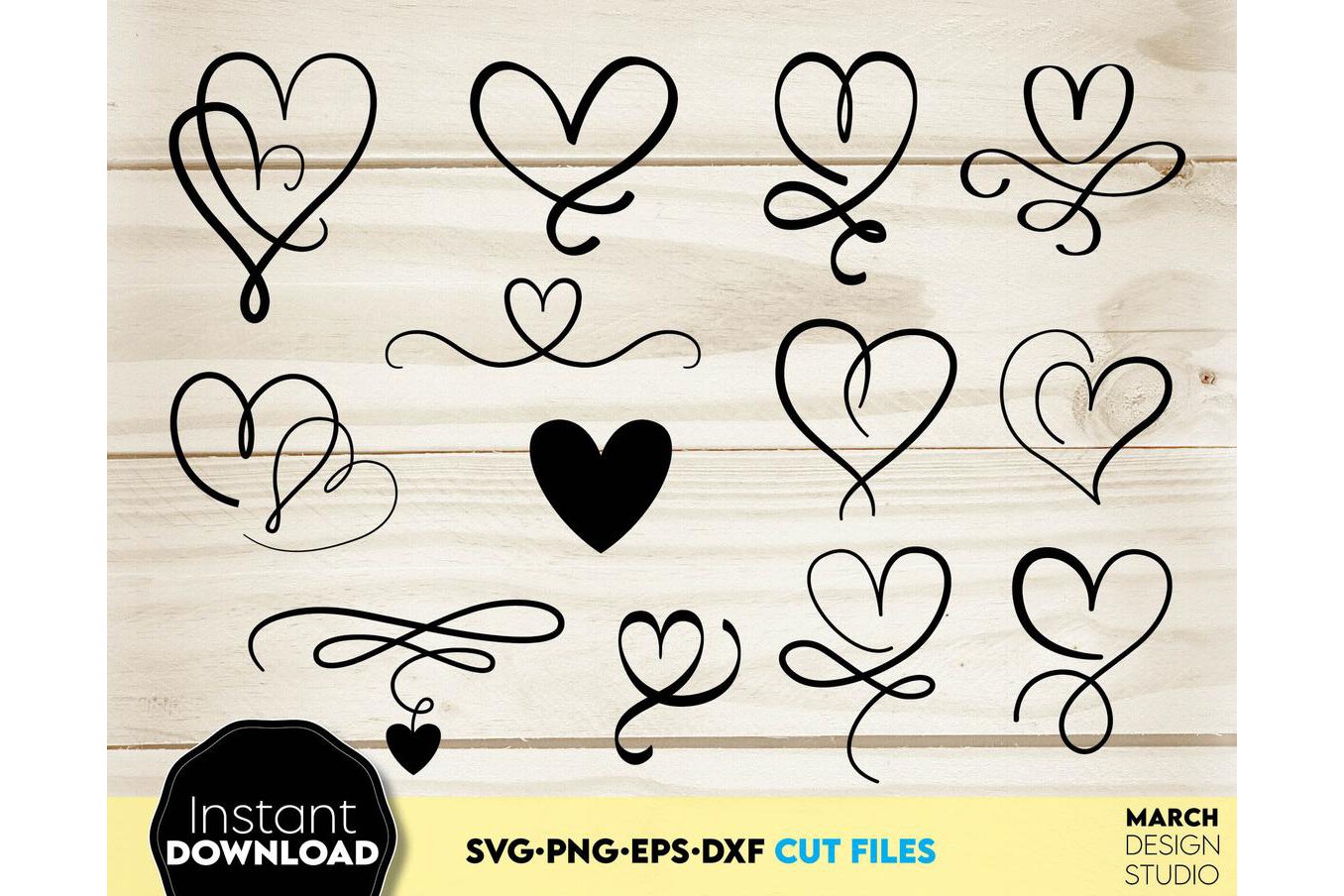 decorative heart svg in Jpg Png SVG EPS DXF love svg Decorative heart ...