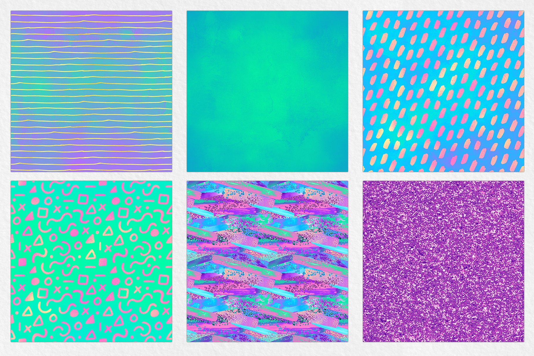 90s Digital Paper Pack