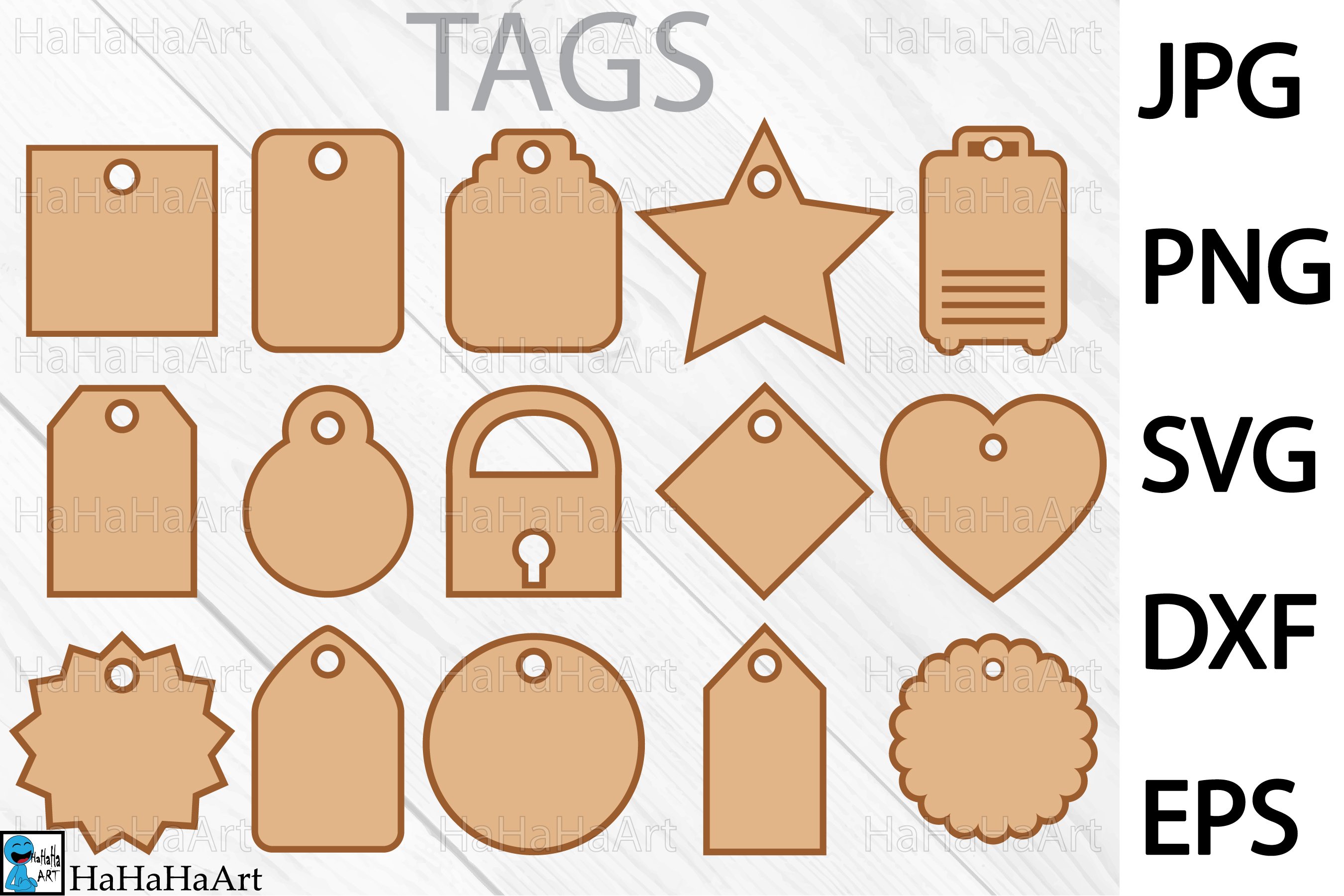 Tags Designs - Clip art / Cutting Files 129c (254651) | Illustrations ...