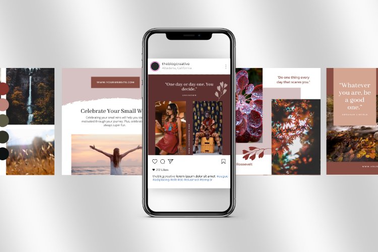 Estelle 15 Instagram Square Canva Templates
