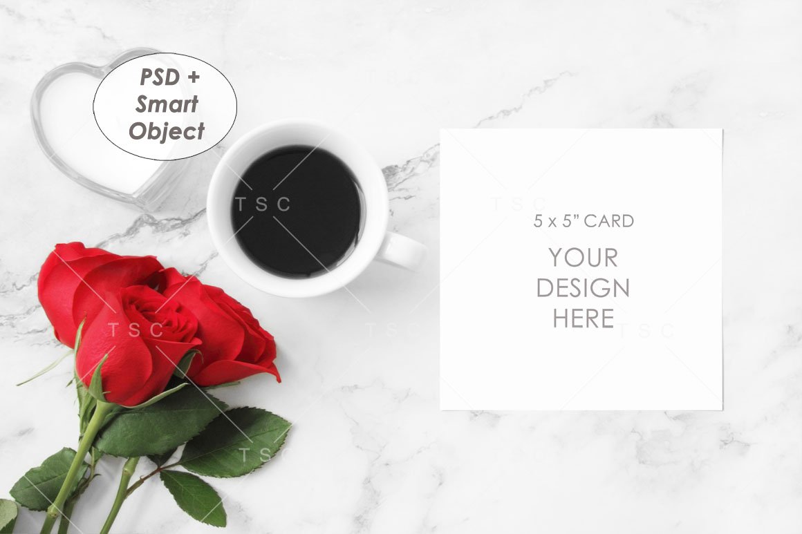 5' x 5' Card Mockup / Square Card / Invitation Card (1192342) | Craft ...