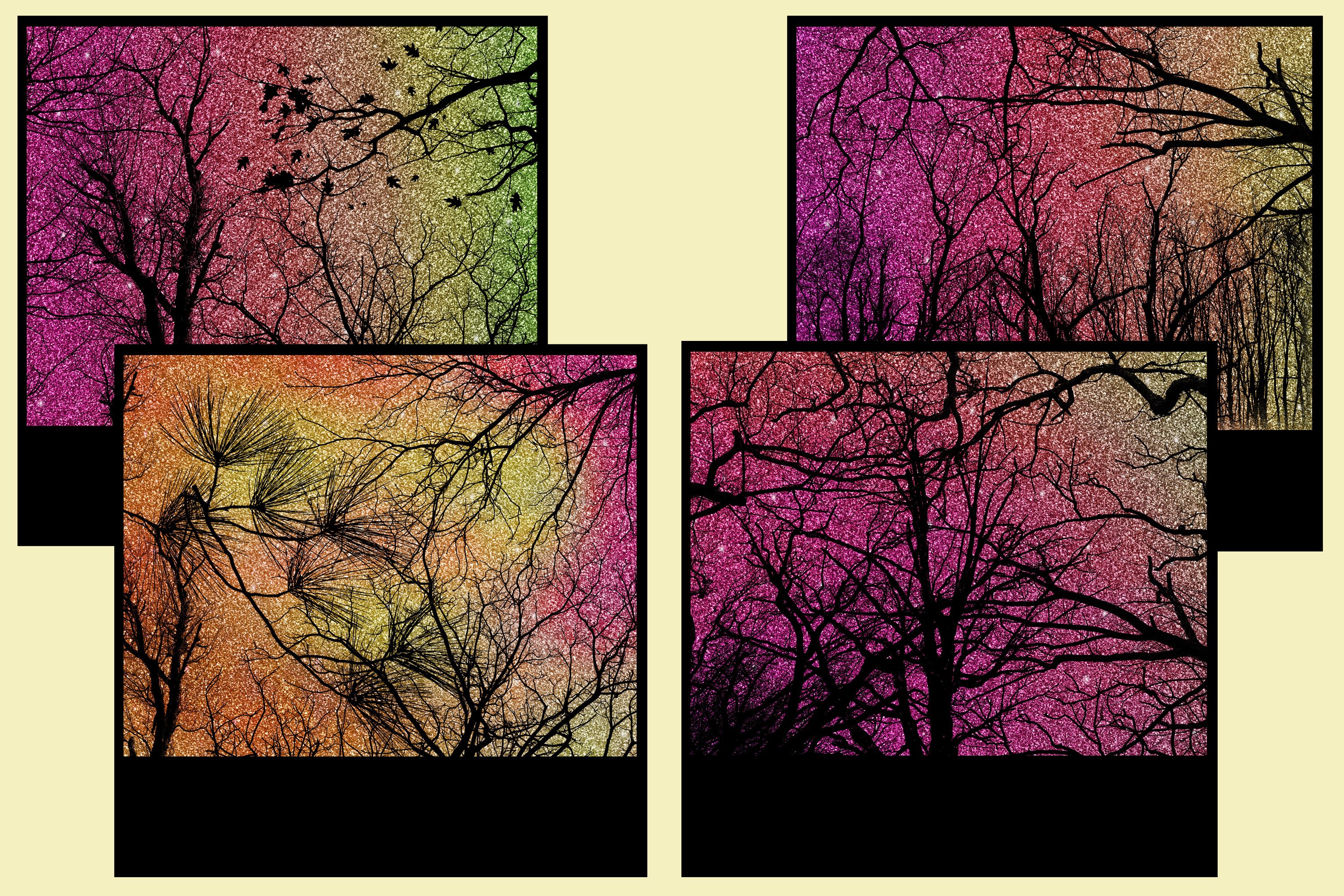 Sunset Forest Glitter Snapshot Backgrounds - 10 Image Set (653208 ...
