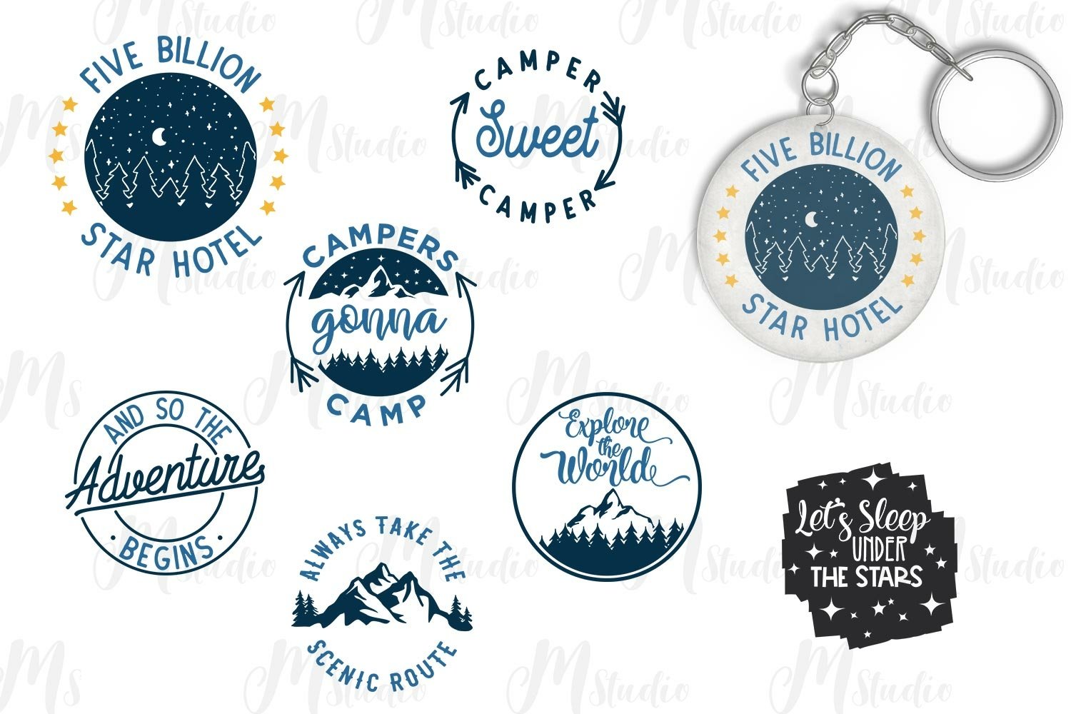 Keychain Svg Bundle (1272034) | Cut Files | Design Bundles