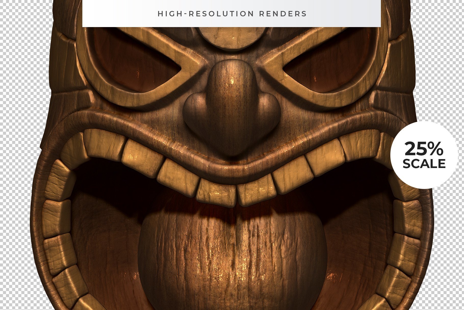 Tiki Masks / Polynesian Totems PNGs (371508) | Objects | Design Bundles