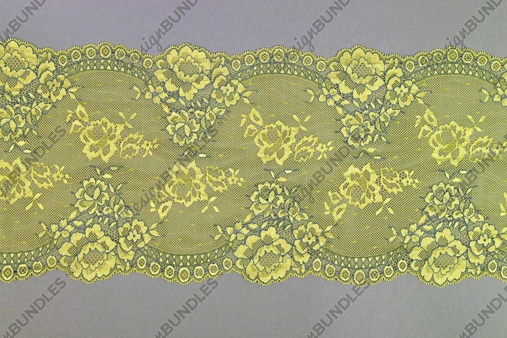 Yellow straight strip of lace fabric. Texture for web (1220299 ...