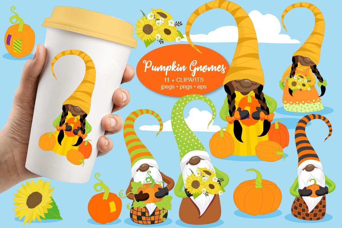 African American gnomes, Pumpkin gnomes