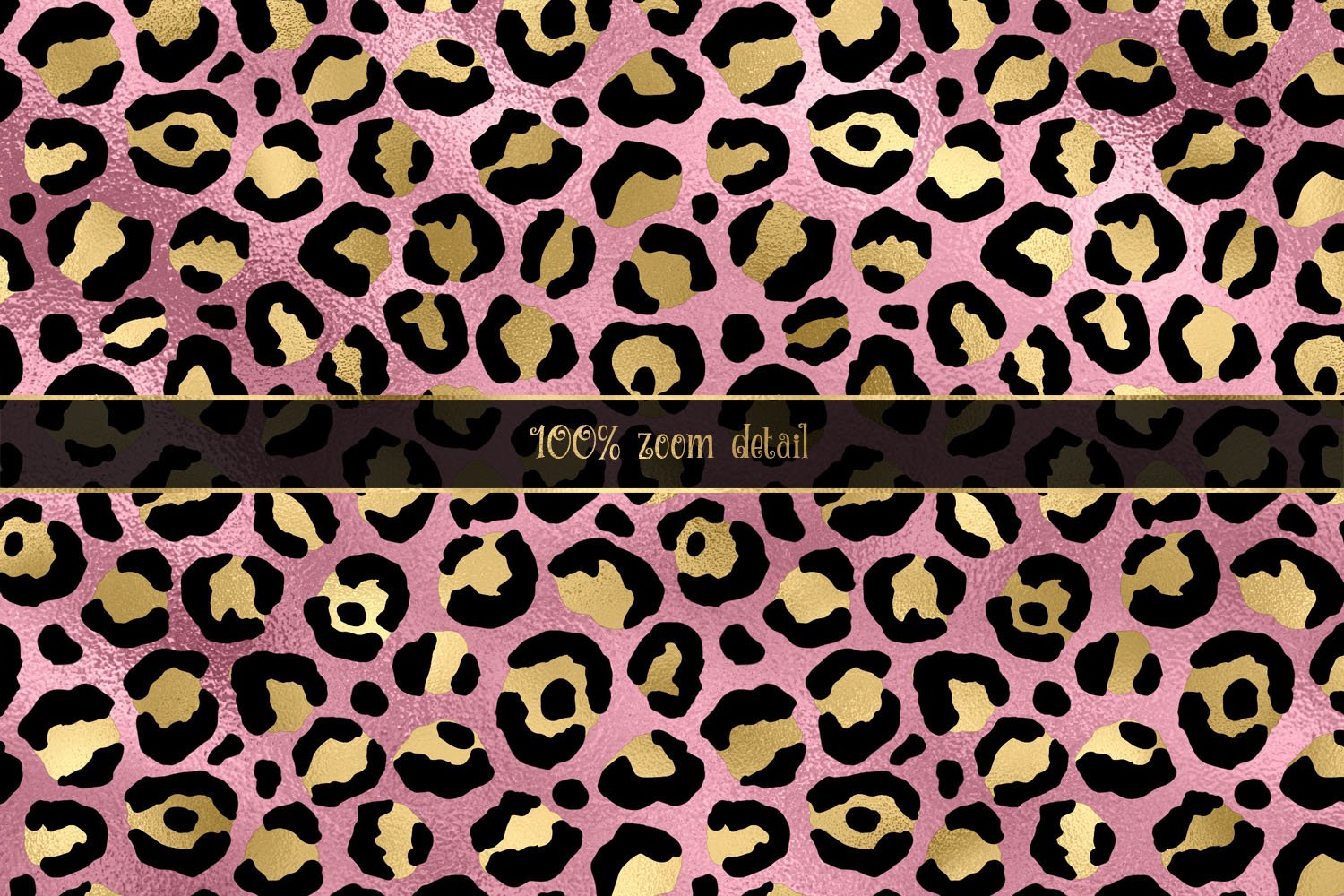 Pink and Gold Leopard Digital Paper (656925) | Patterns | Design Bundles
