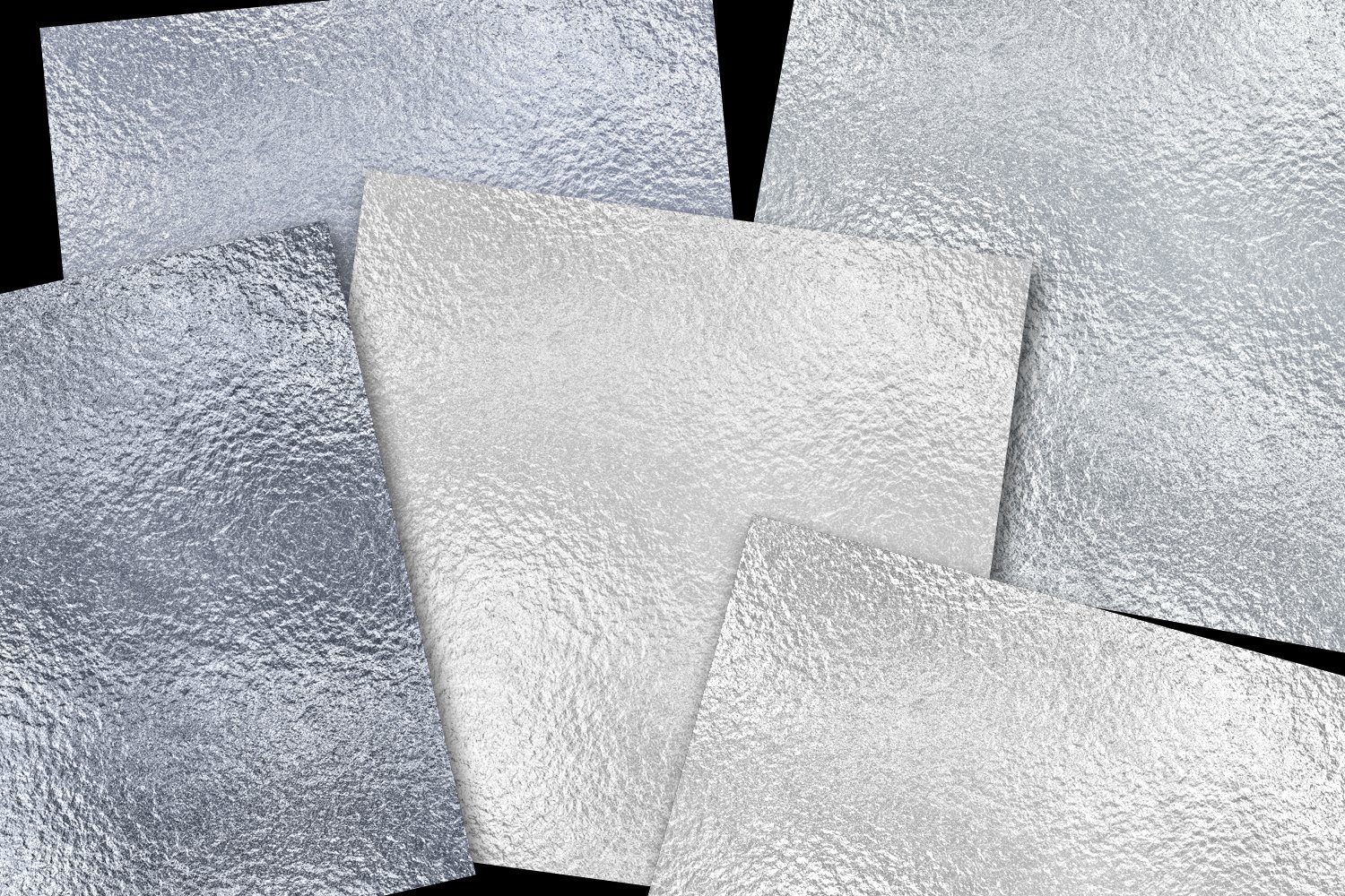 Silver Foils (58019) | Textures | Design Bundles