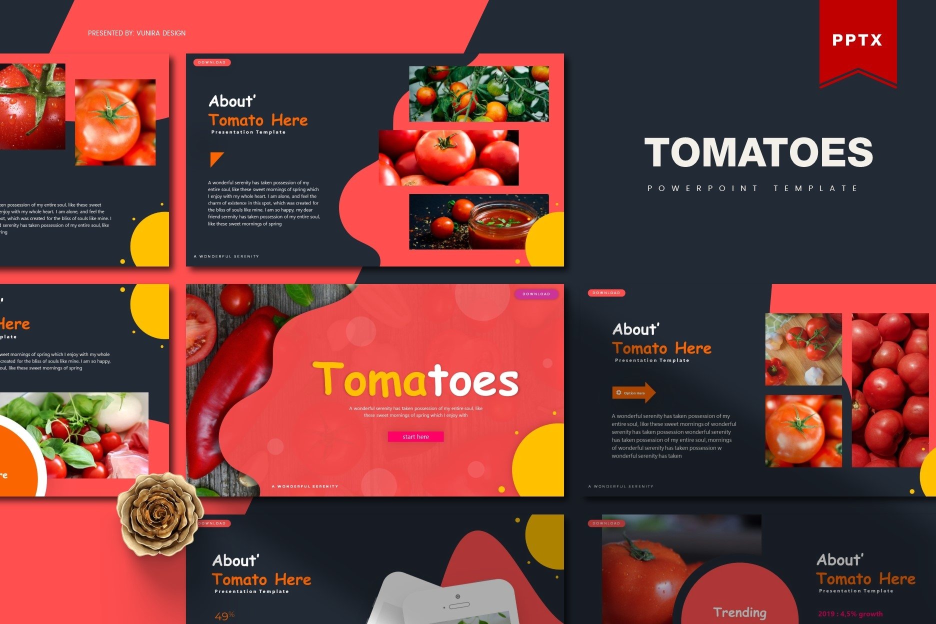 Tomatoes | Powerpoint, Keynote, Google Slides Template (773536 ...
