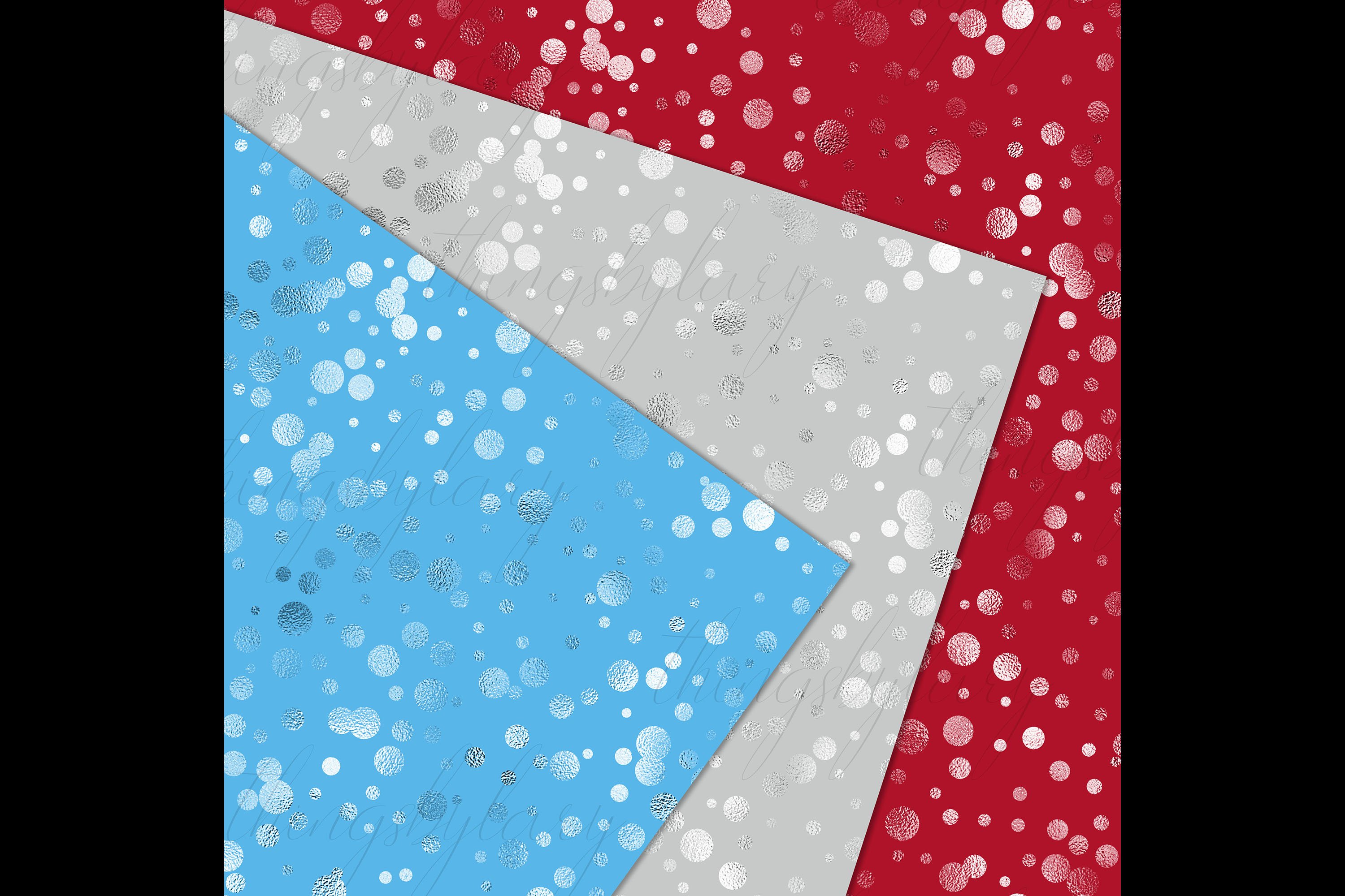 100 Seamless Color Metallic Foil Confetti Digital Papers (245413 ...