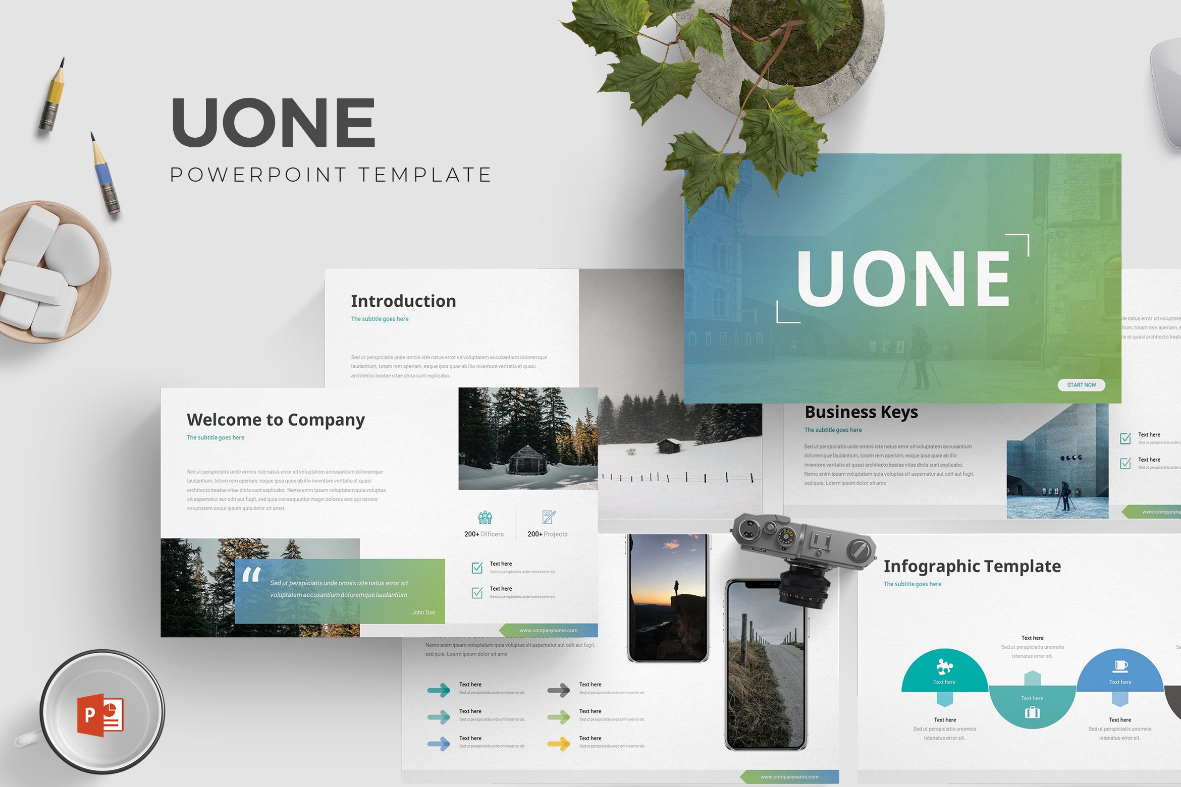 Uone - Powerpoint Template (334180) | Presentation Templates | Design ...