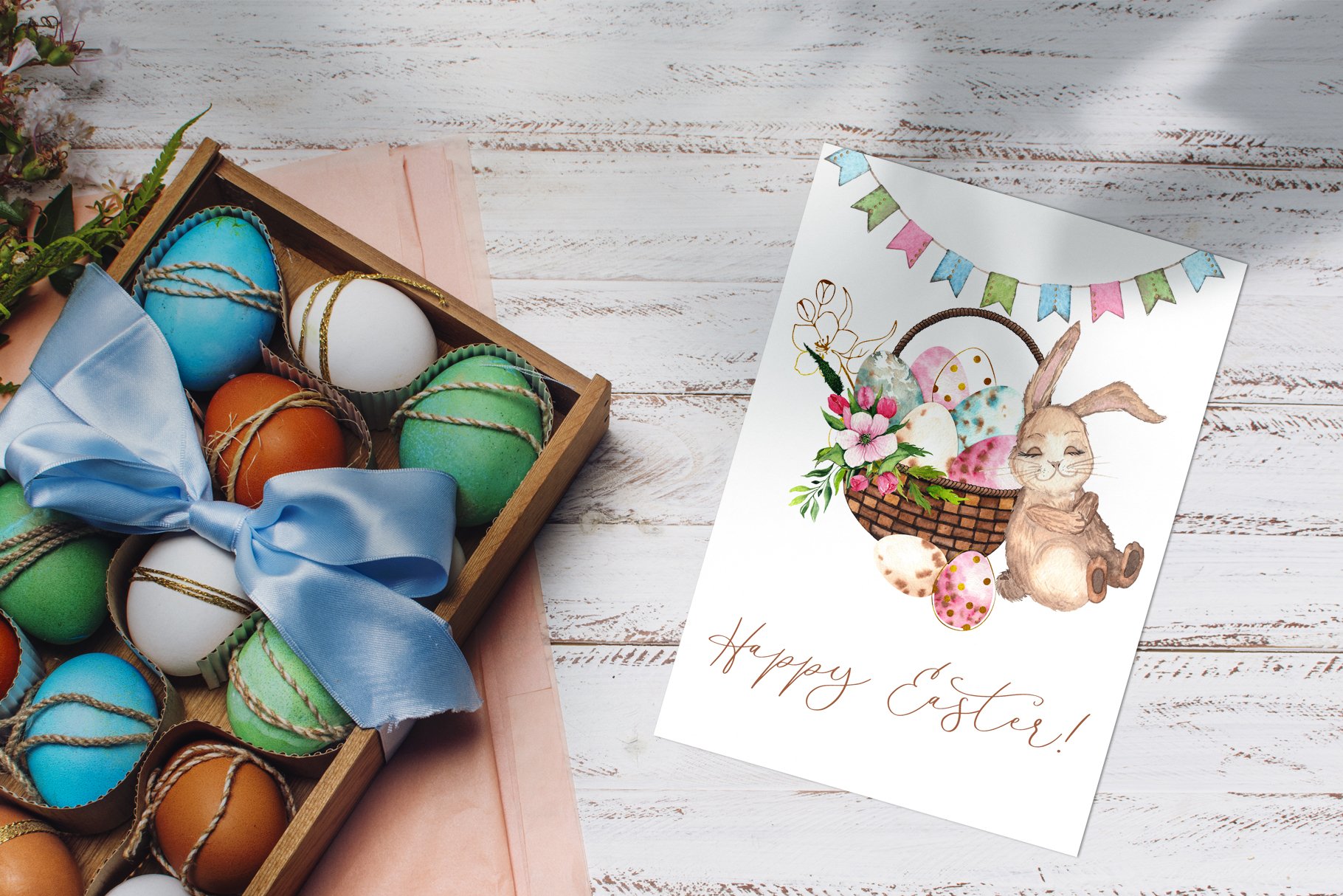 Easter Bunny. Watercolor collection (429289) | Illustrations | Design ...
