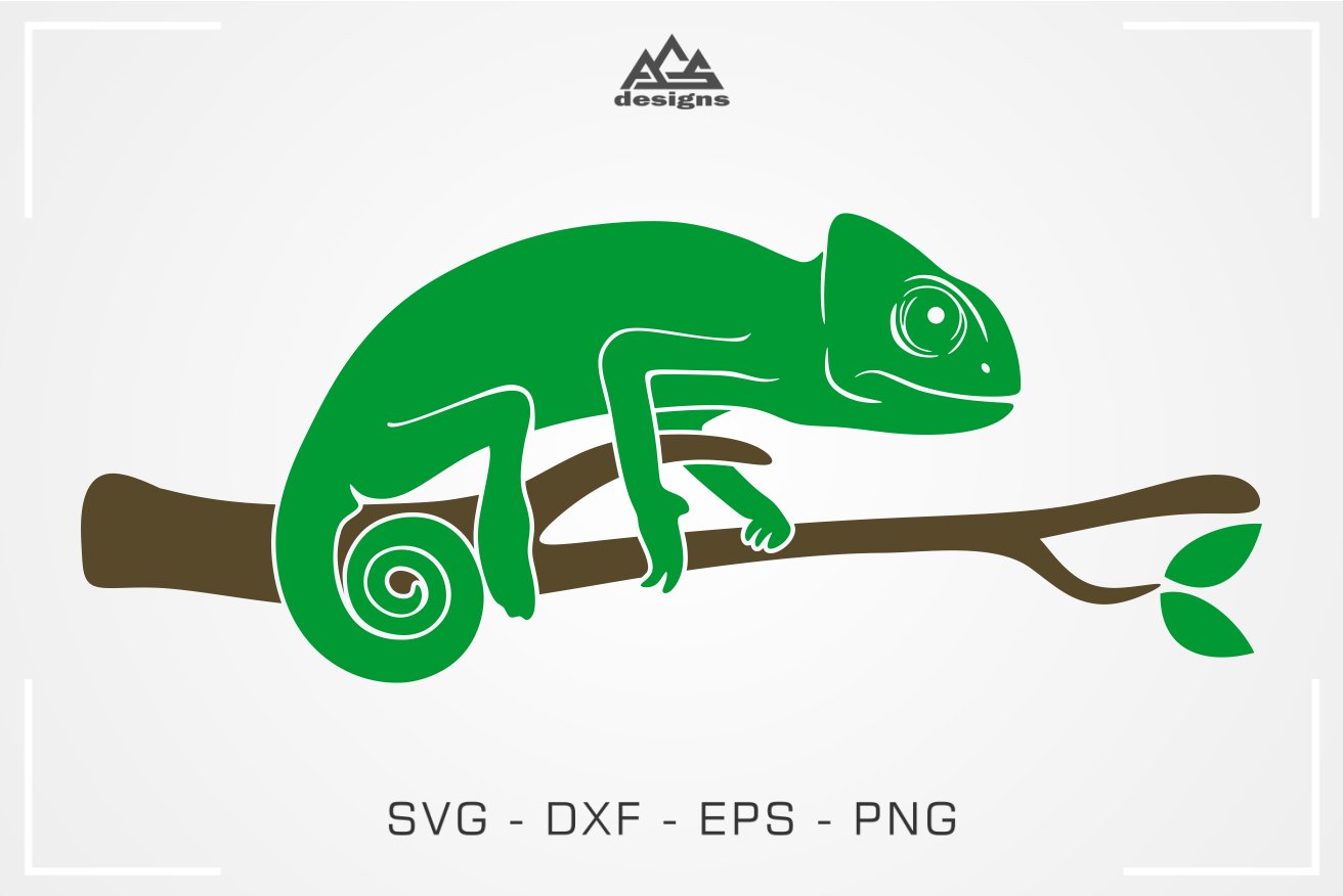Chameleon Svg Design (374683) | Cut Files | Design Bundles