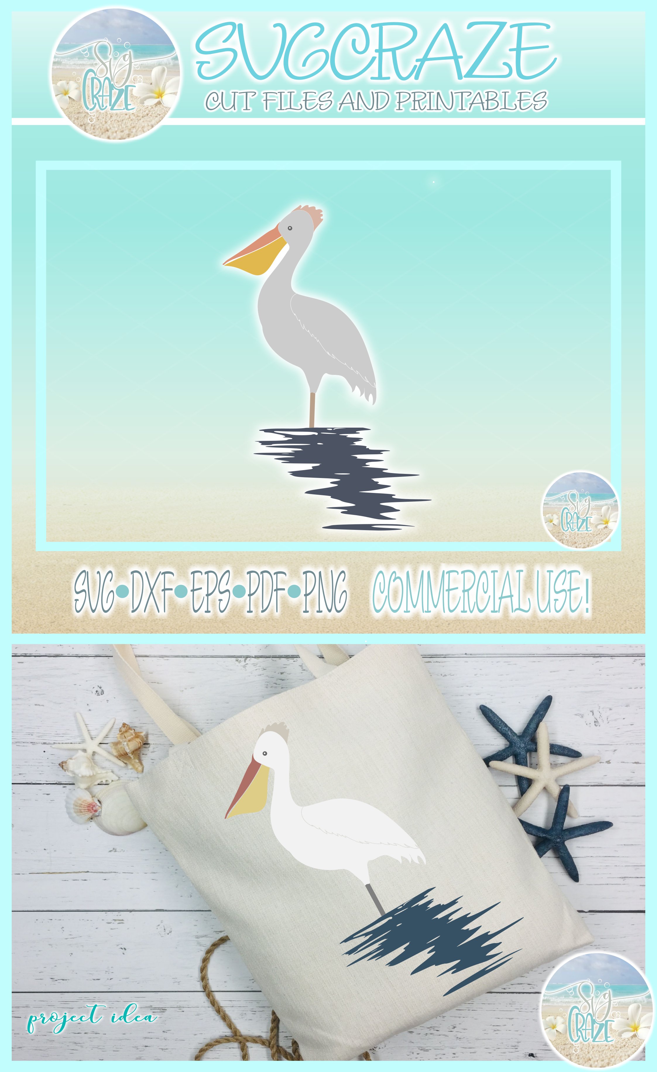 Pelican SVG Dxf Eps Png PDF (314943) | SVGs | Design Bundles