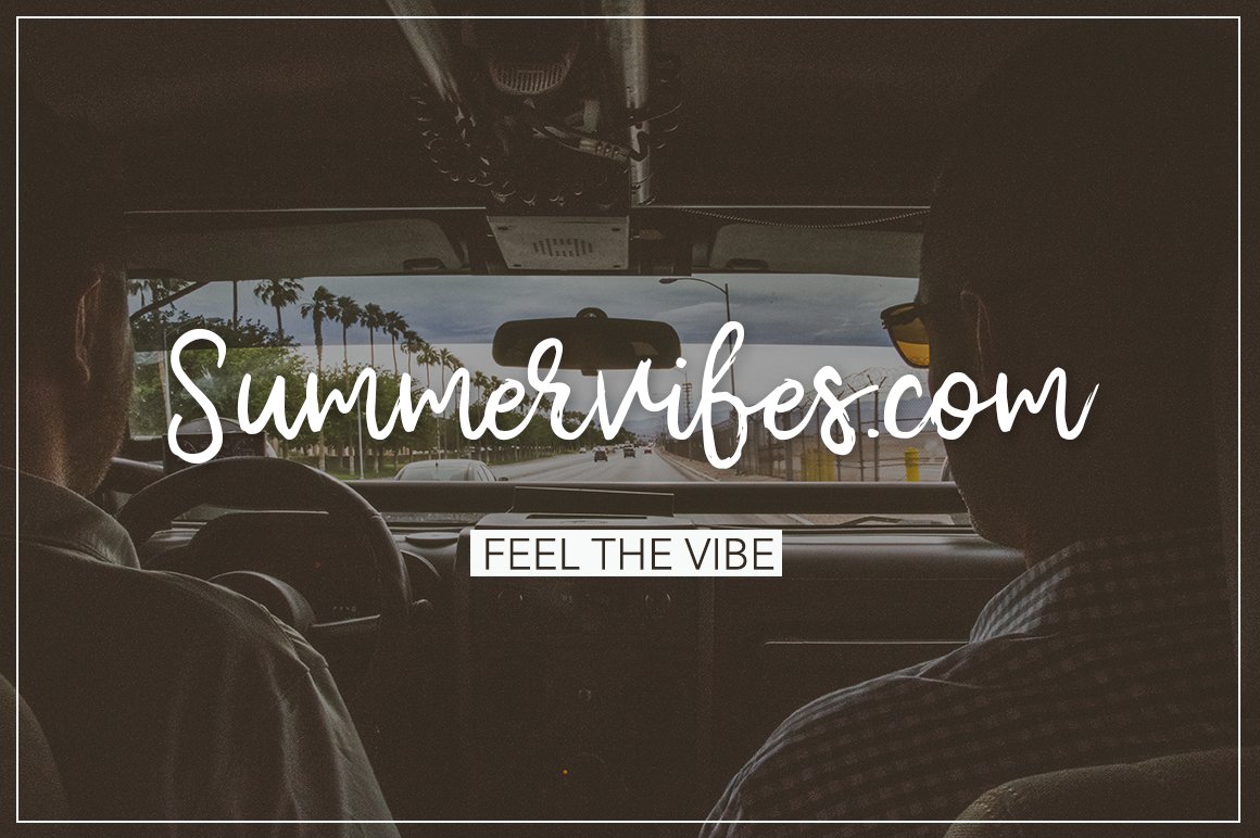 Summer Vibes Script (32205) | Script | Font Bundles