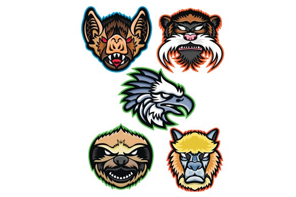 Amazon Wildlife Animals Mascot Collection Series (90370 ...